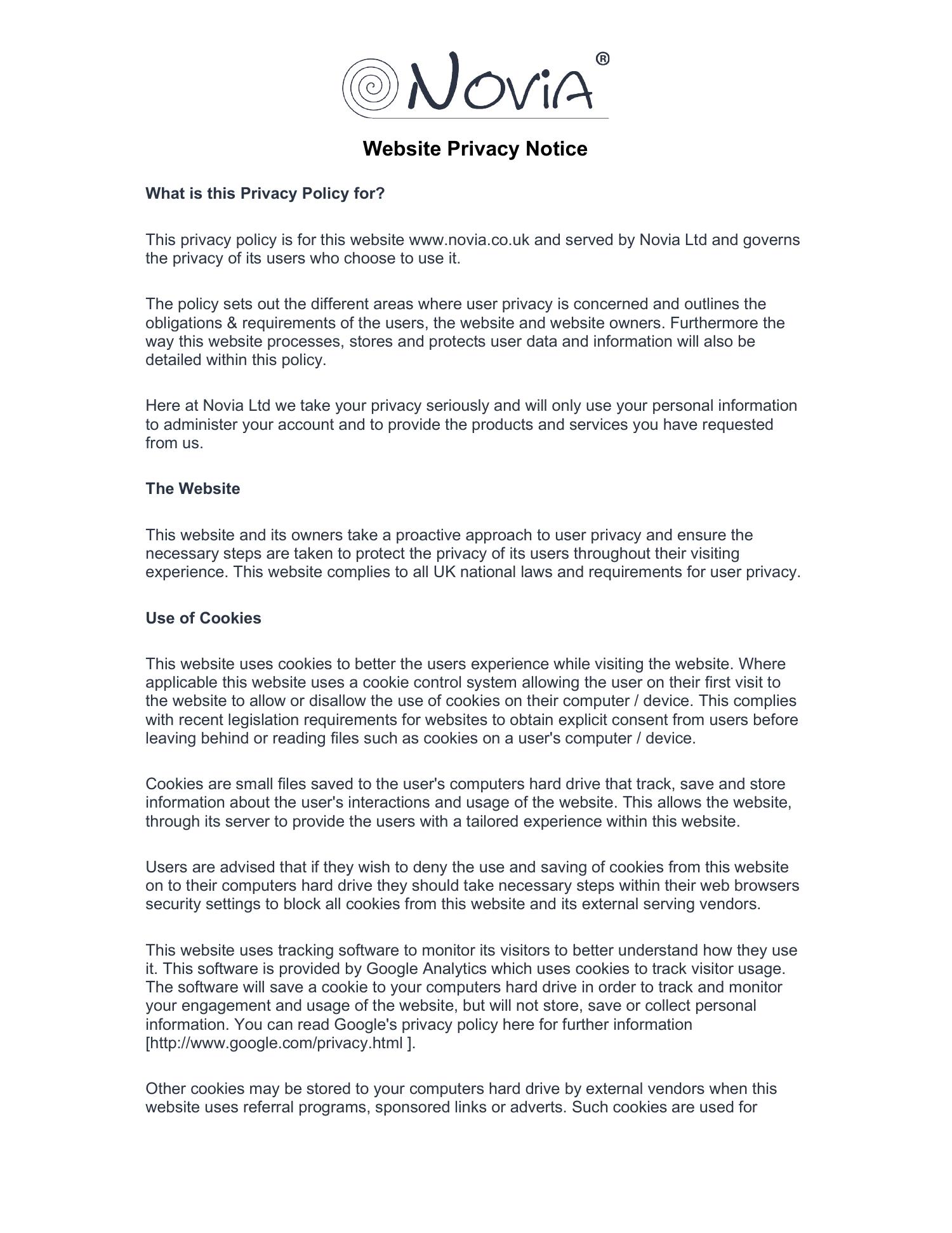 Website privacy notice.pdf | DocDroid