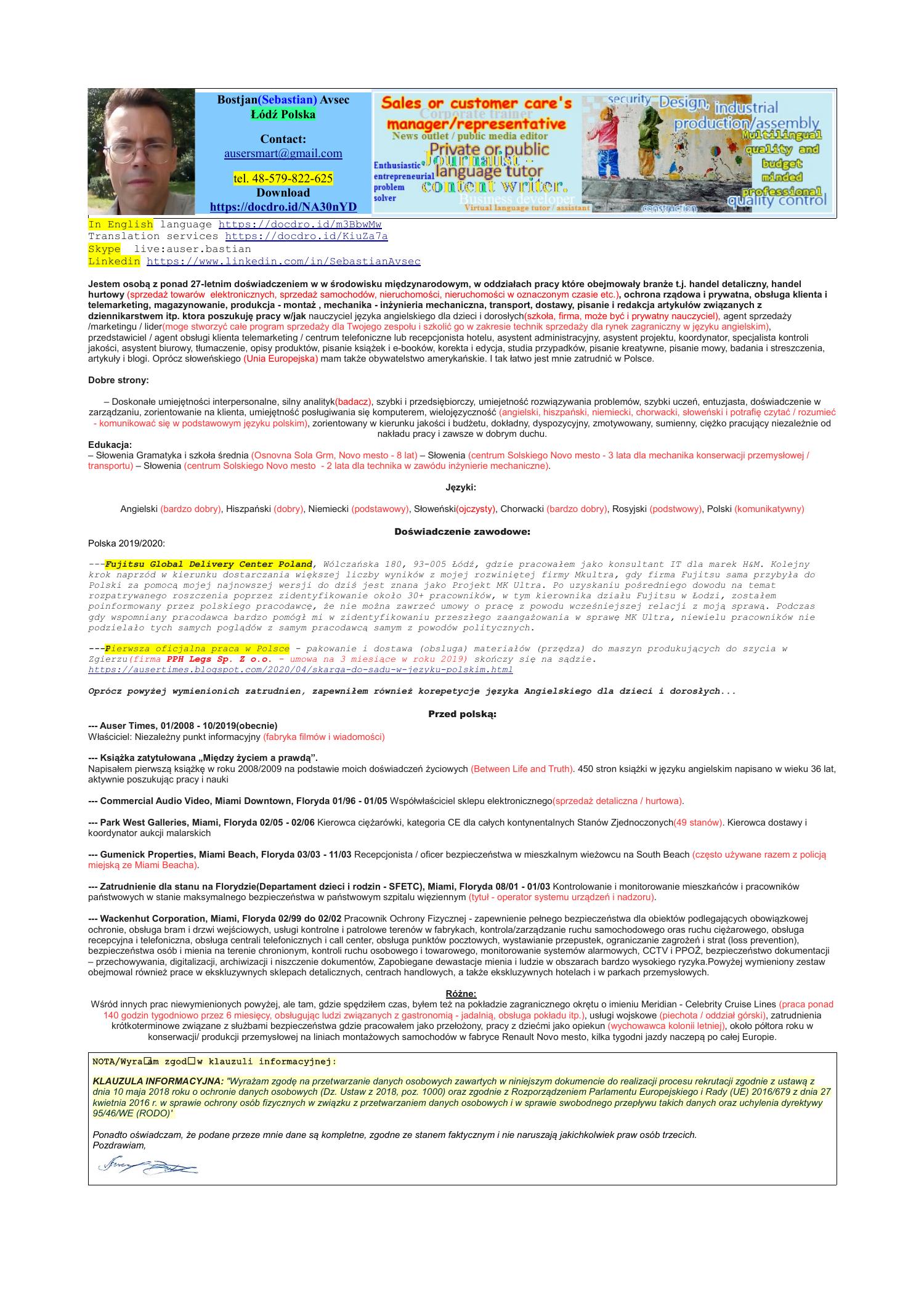 Resume po Polsku 2020 May.pdf | DocDroid