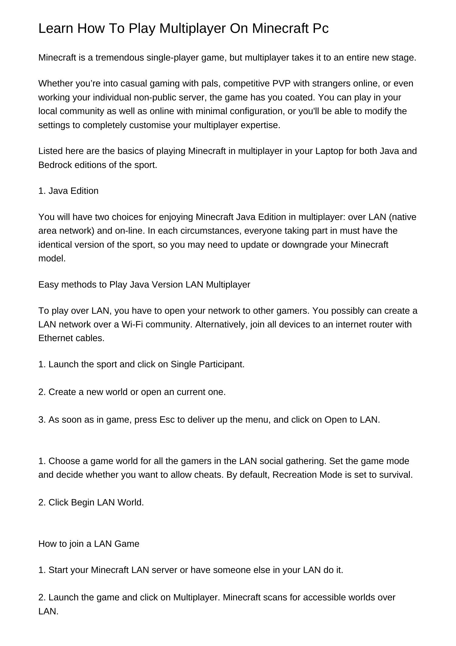 The Right Way To Play Multiplayer On Minecraft Laptopgpzna.pdf.pdf ...