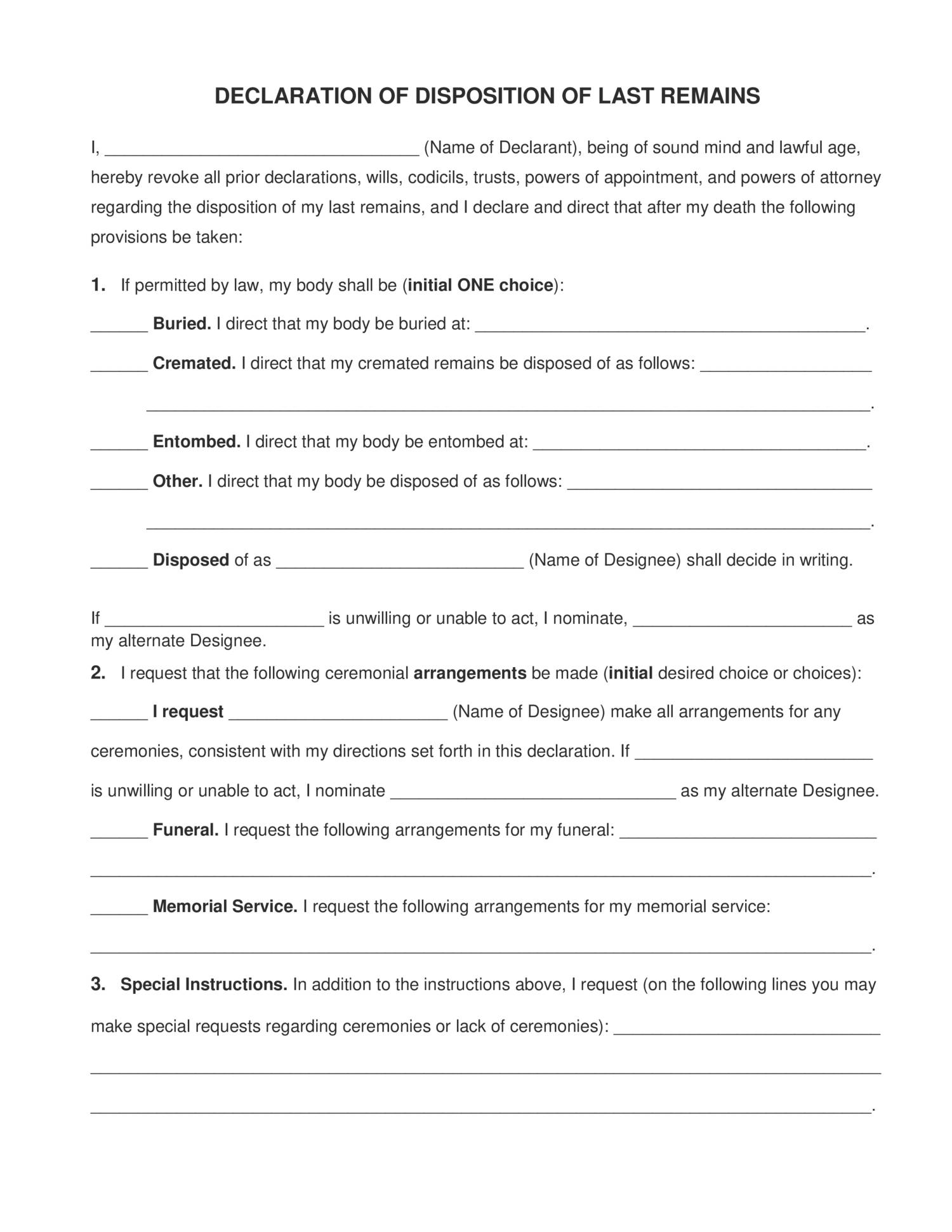 DECLARATION OF DISPOSITION OF LAST REMAINS 2017.pdf | DocDroid