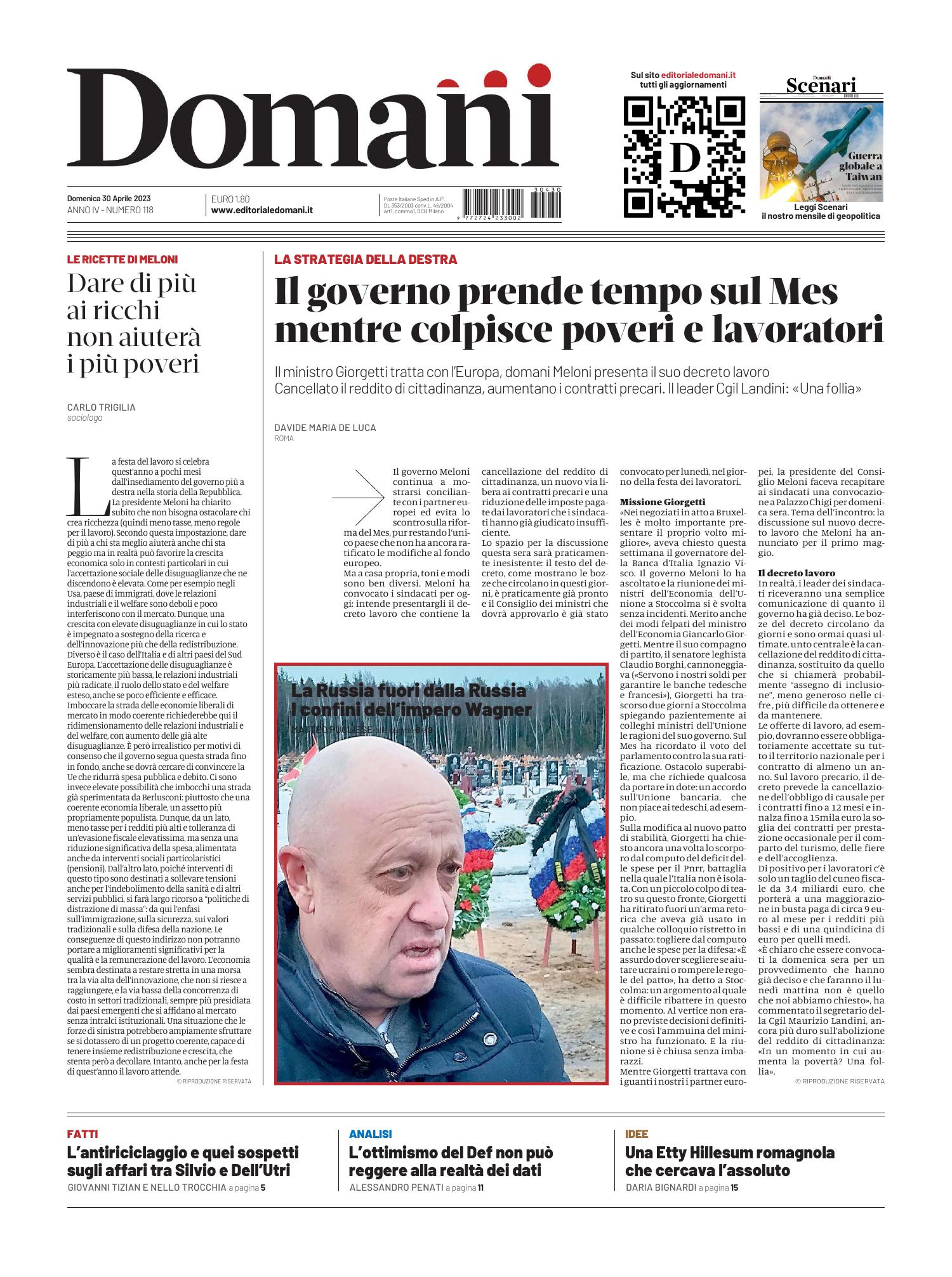 La rassegna stampa del 30 aprile 2023 giornali in pdf_compressed.pdf | DocDroid
