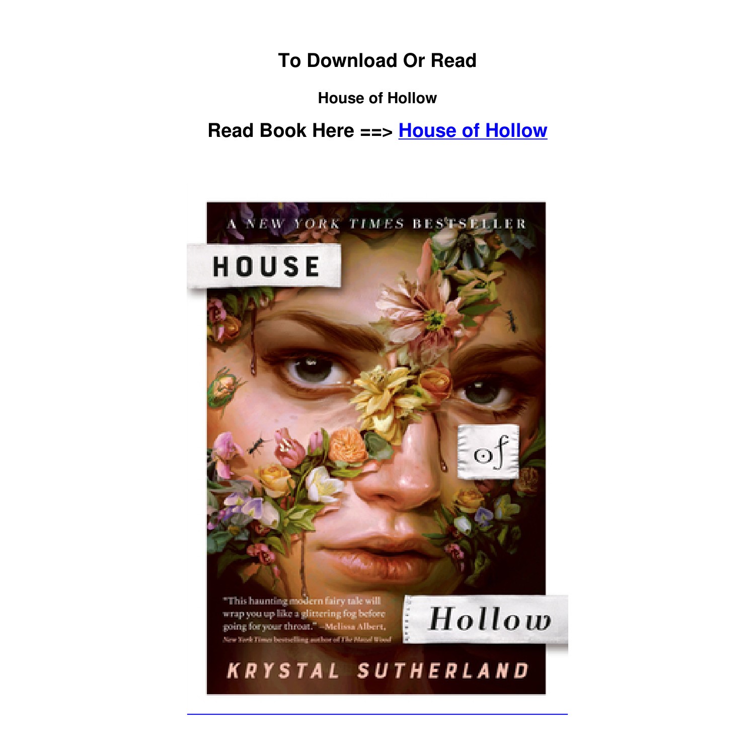 Download epub House of Hollow By Krystal Sutherland.pdf | DocDroid