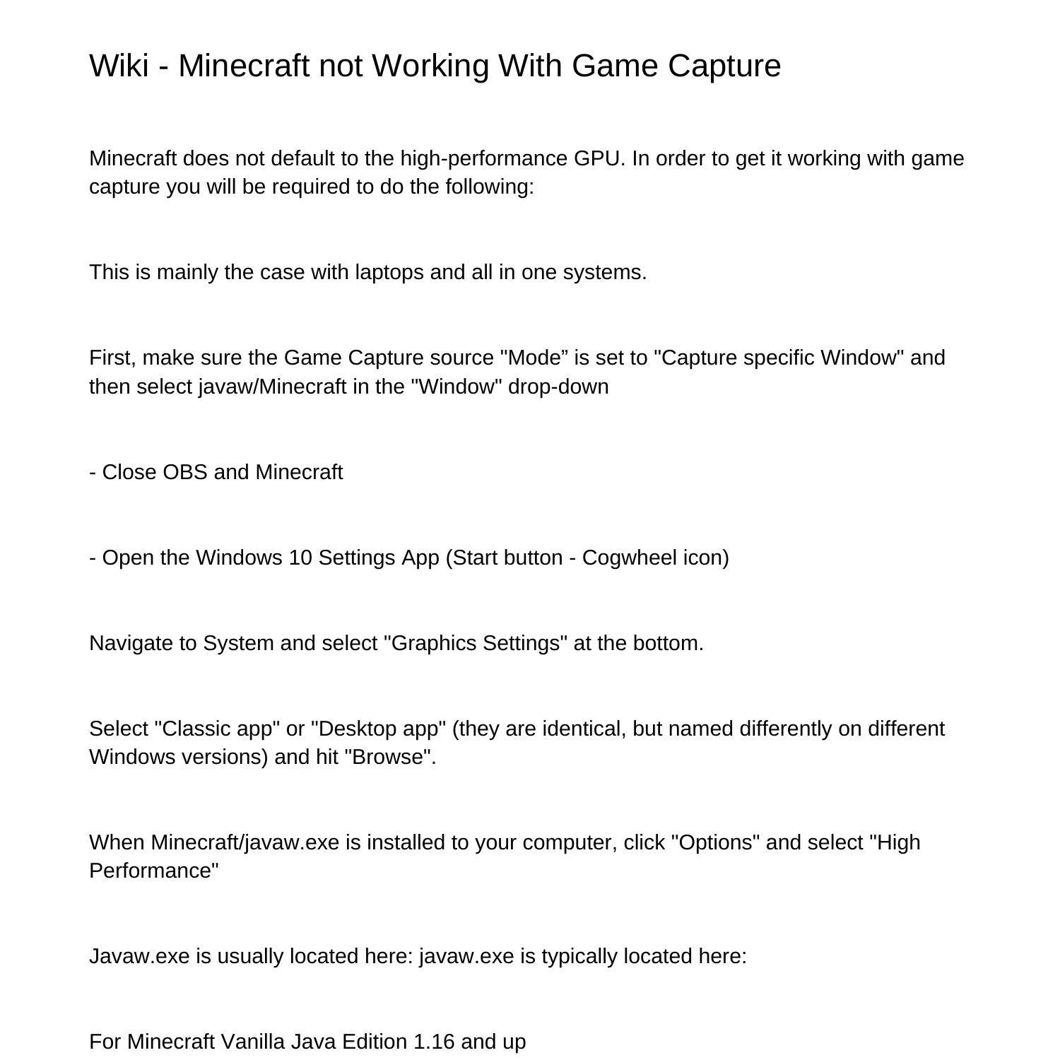 Wiki Minecraft not Working With Game Capturernqsy.pdf.pdf | DocDroid