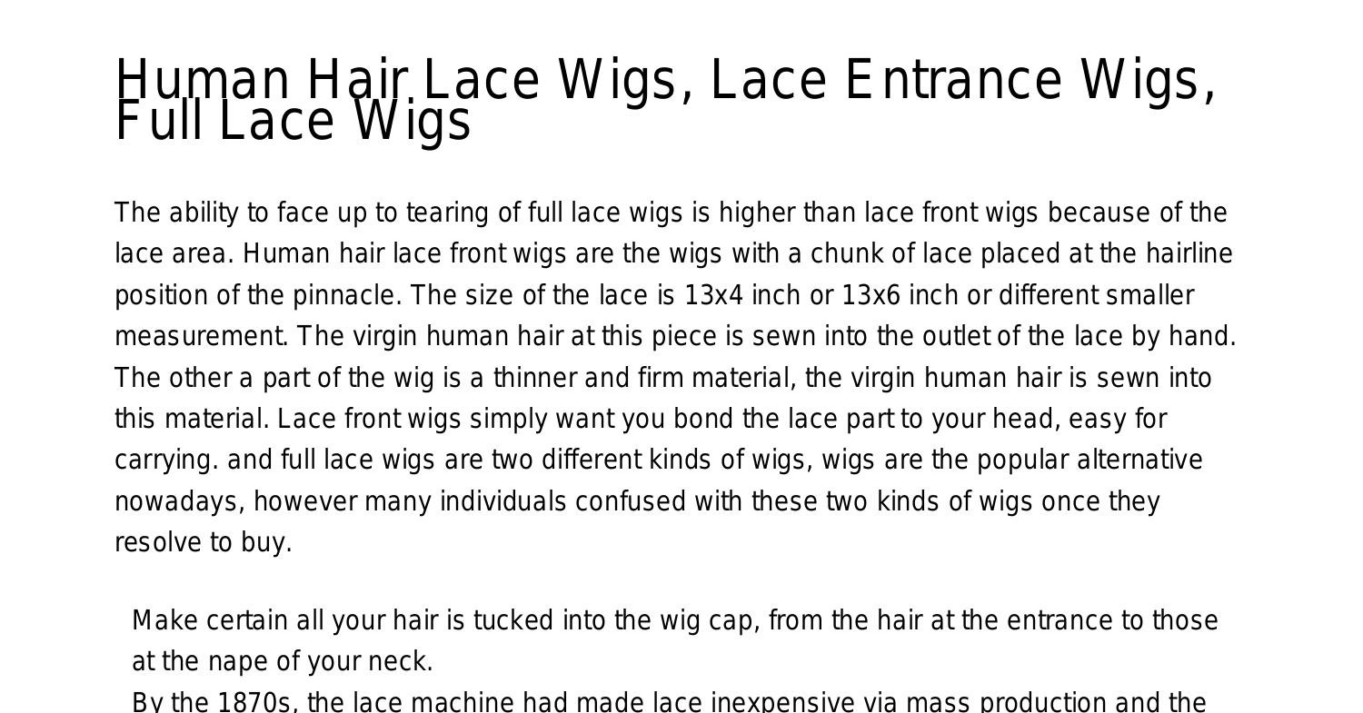 h1Human Hair Lace Wigs Lace Front Wigs Full Lace Wigsh1wxakr.pdf.pdf | DocDroid