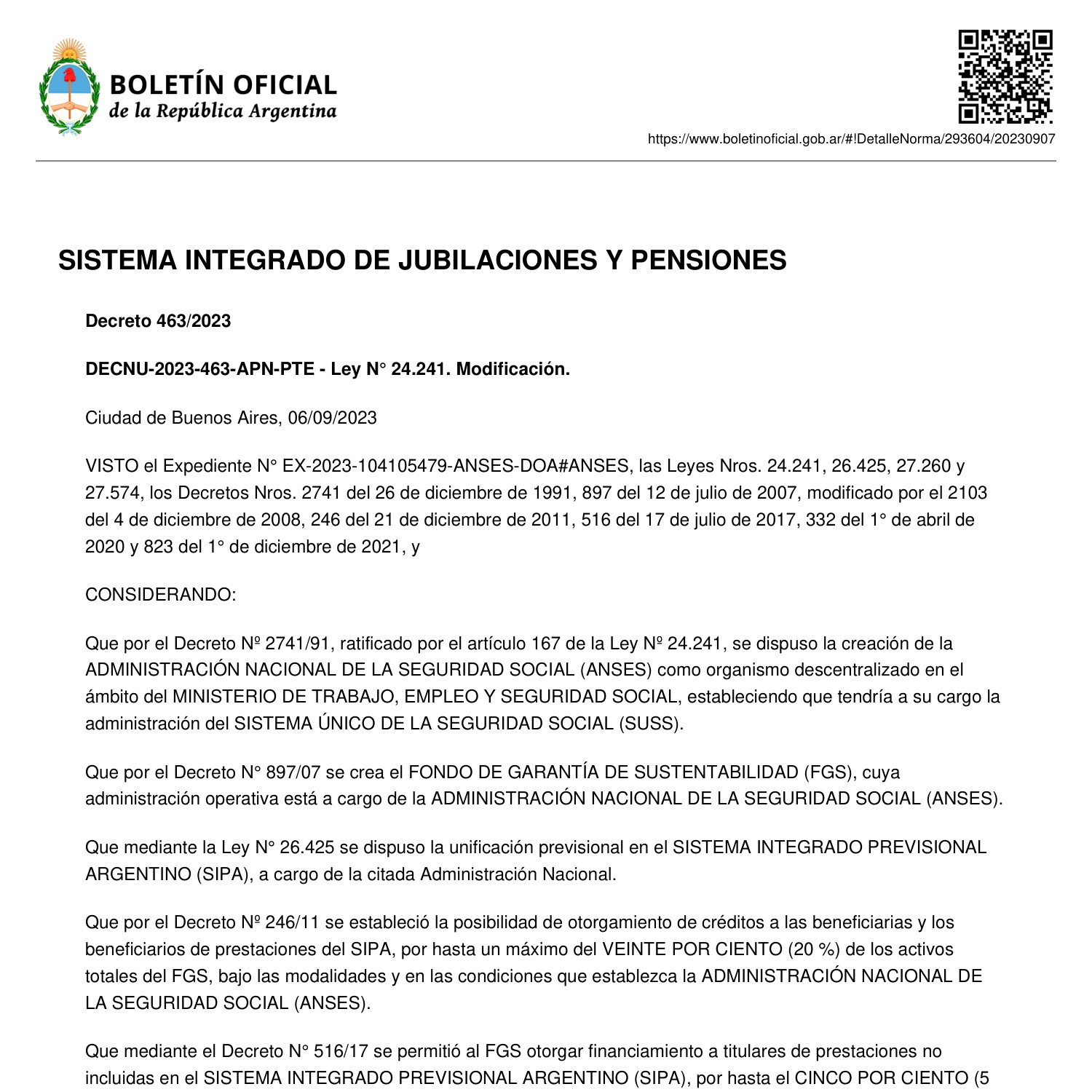 Decreto N° 463/2023.pdf | DocDroid