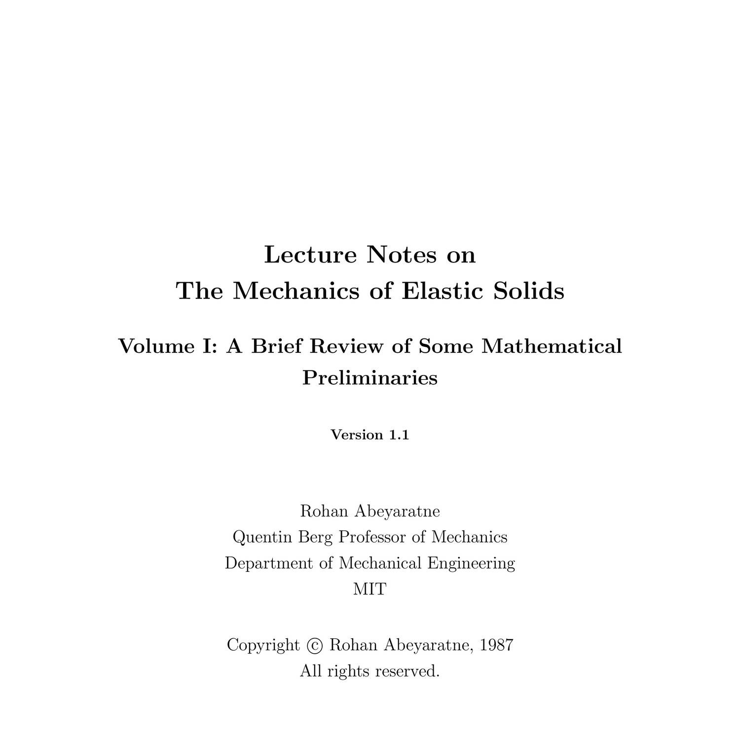 Mechanics of Elastic Solids Lecture Notes.pdf | DocDroid