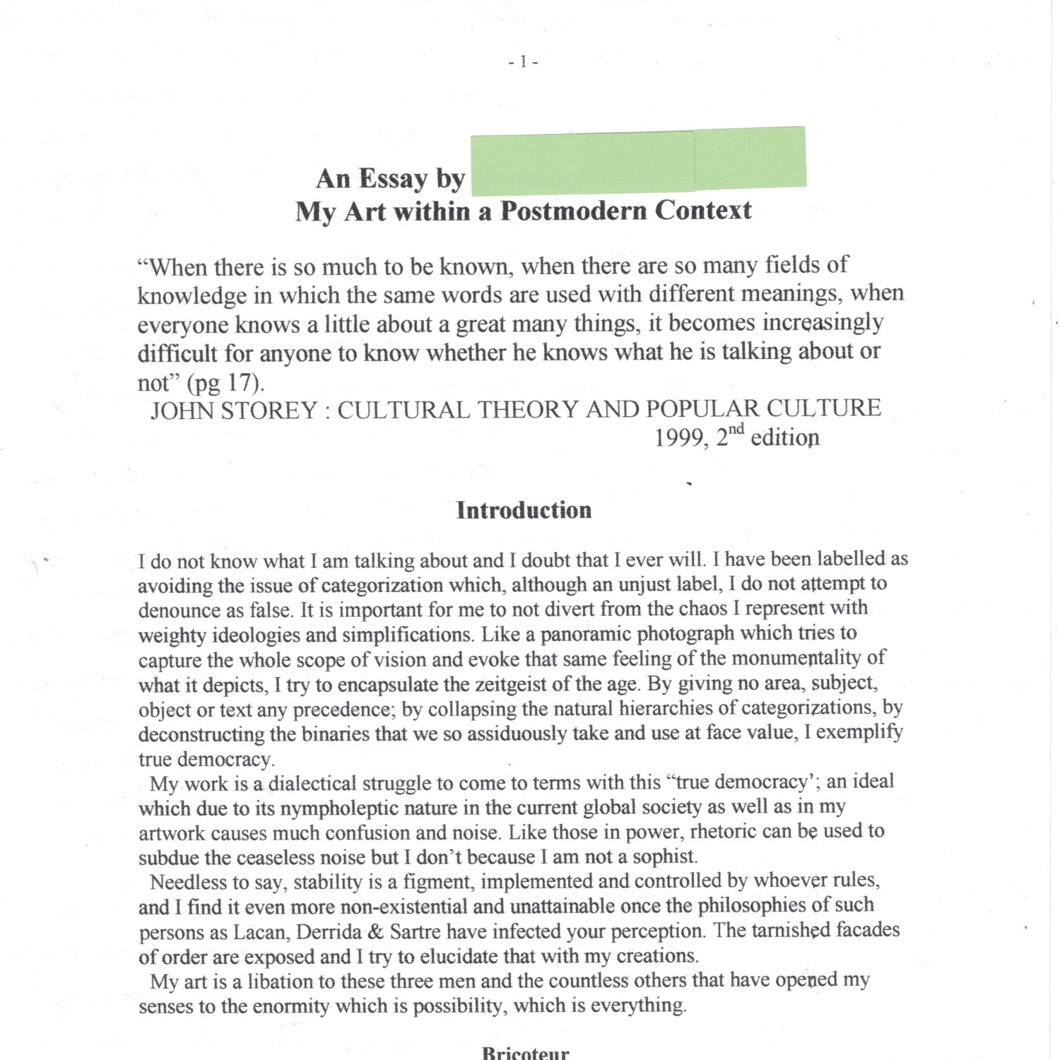 An Essay by ayaygabriel as a Fine Arts Student.pdf | DocDroid