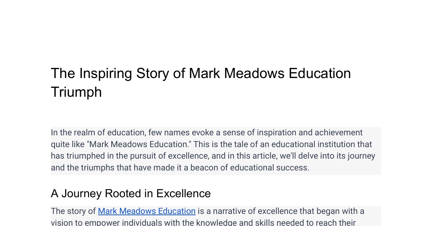 The Inspiring Story of Mark Meadows Education Triumph.pdf | DocDroid