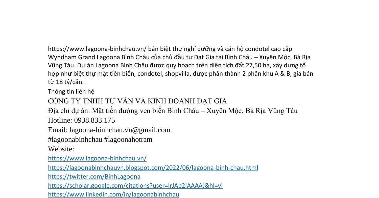 lagoonabinhchau.docx | DocDroid