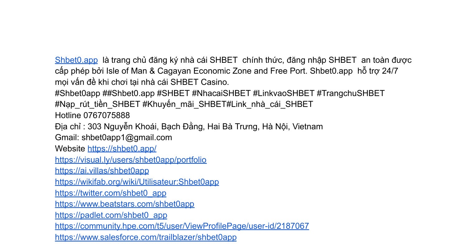 SHBET Link Đăng Nhập Đăng Ký An Toàn Số 1 Hiện Nay.pdf | DocDroid