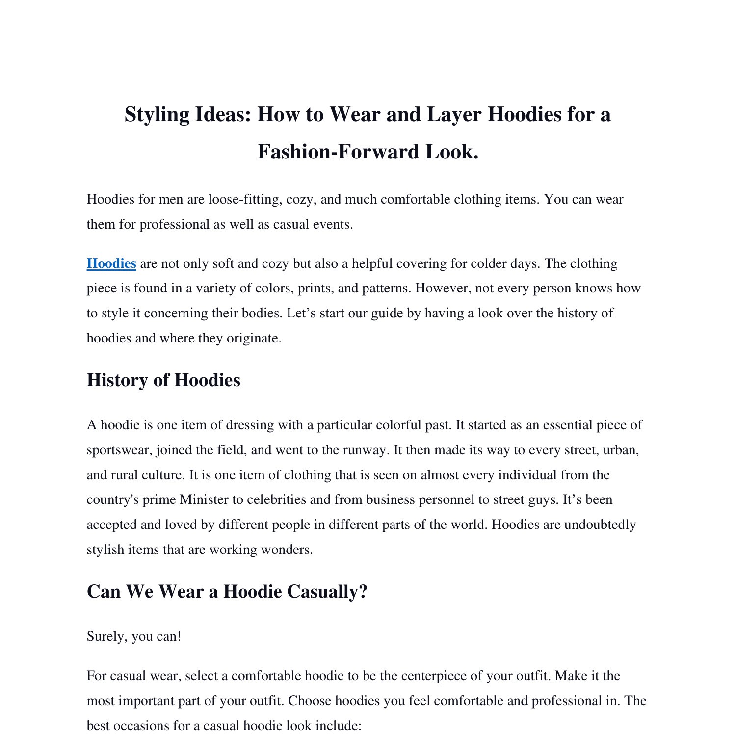 How to Wear and Layer Hoodies for a Fashion-Forward Look.docx | DocDroid