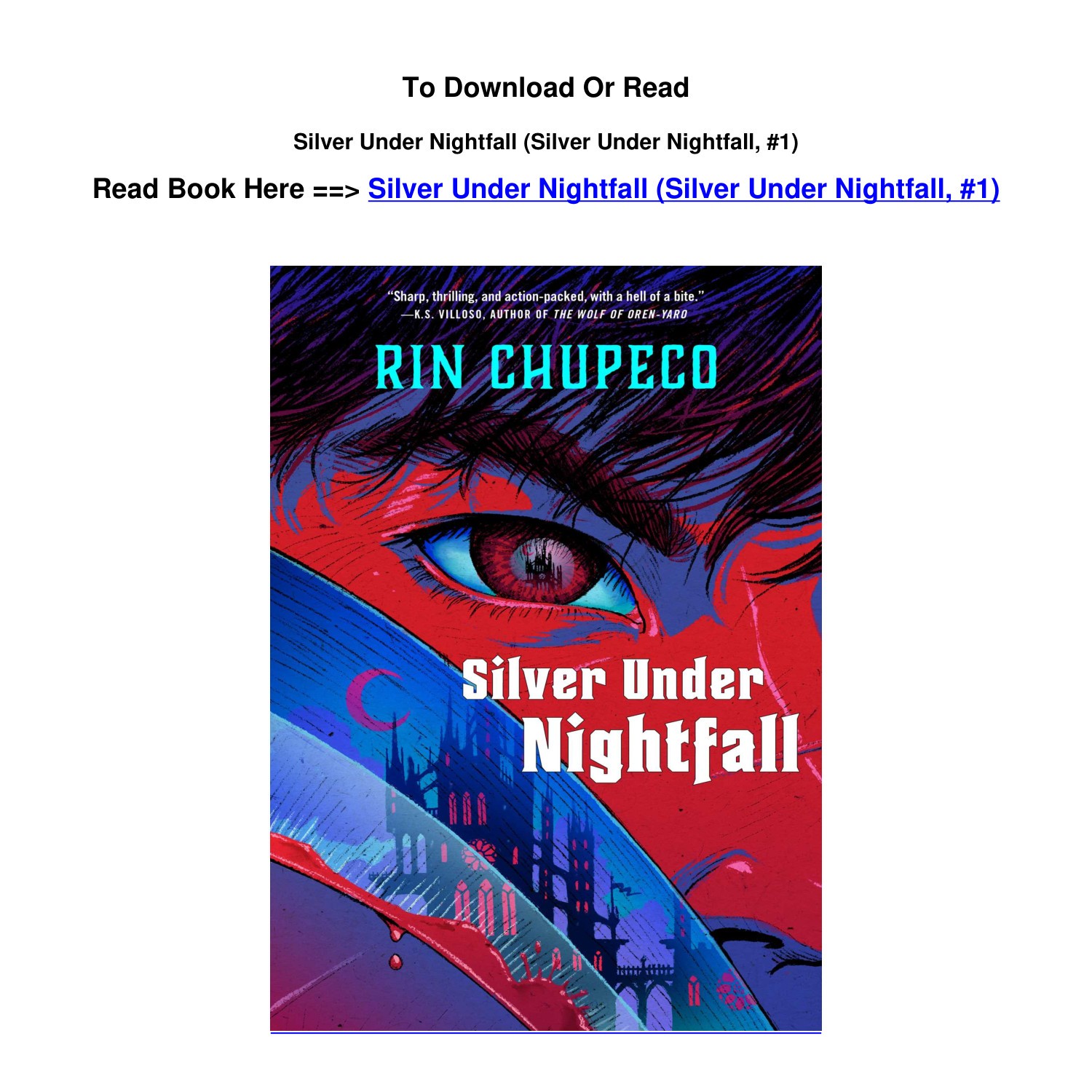 download Pdf Silver Under Nightfall Silver Under Nightfall 1 By Rin ...