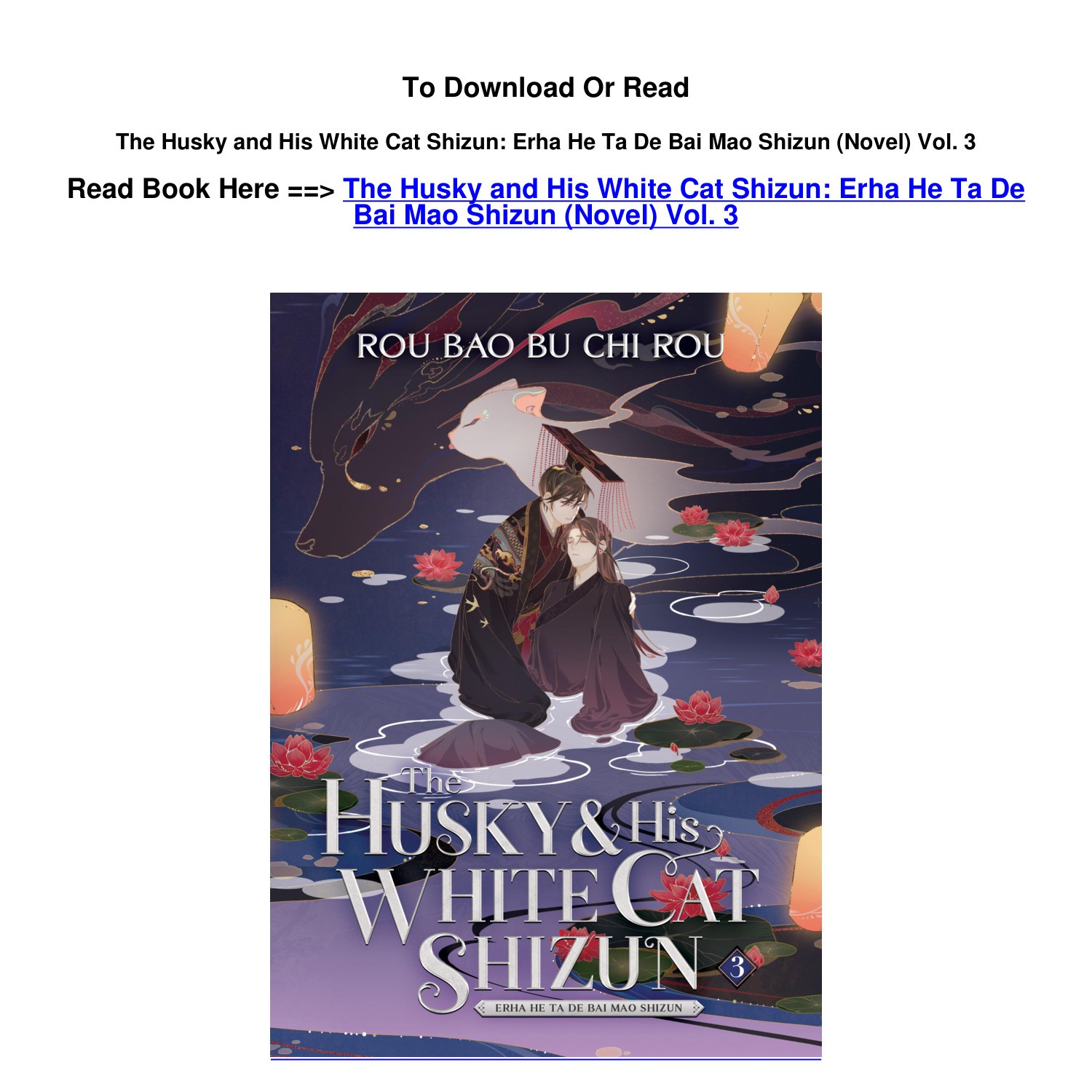 PDF Download The Husky and His White Cat Shizun Erha He Ta De Bai Mao Shizun .pdf | DocDroid