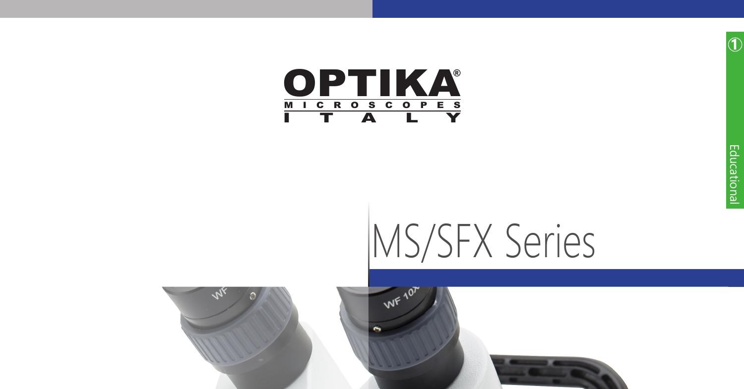 OPTIKA Microscopy Catalog - Educational - MS_SFX.pdf | DocDroid