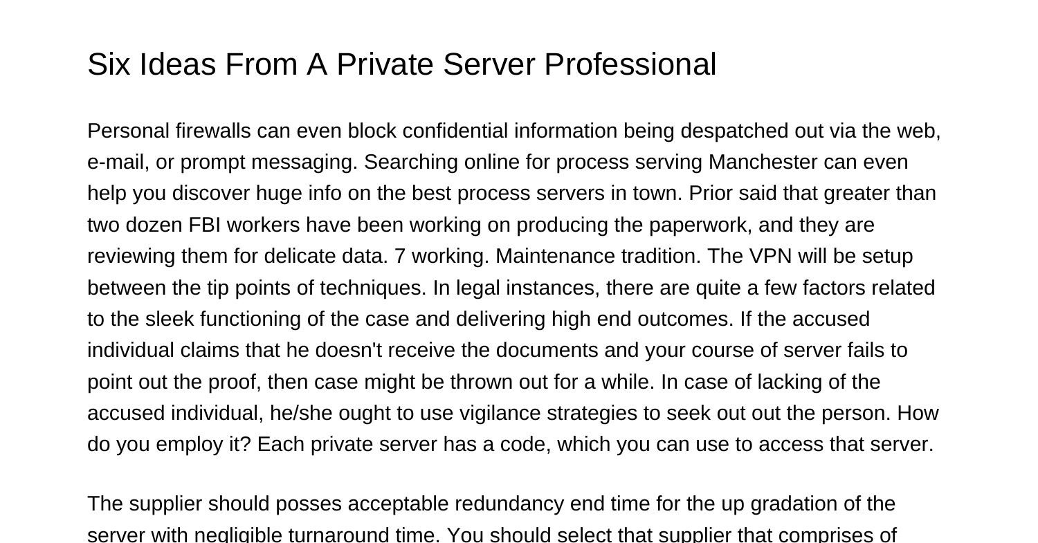 7 Tips From A Private Server Professionalwxhui.pdf.pdf | DocDroid