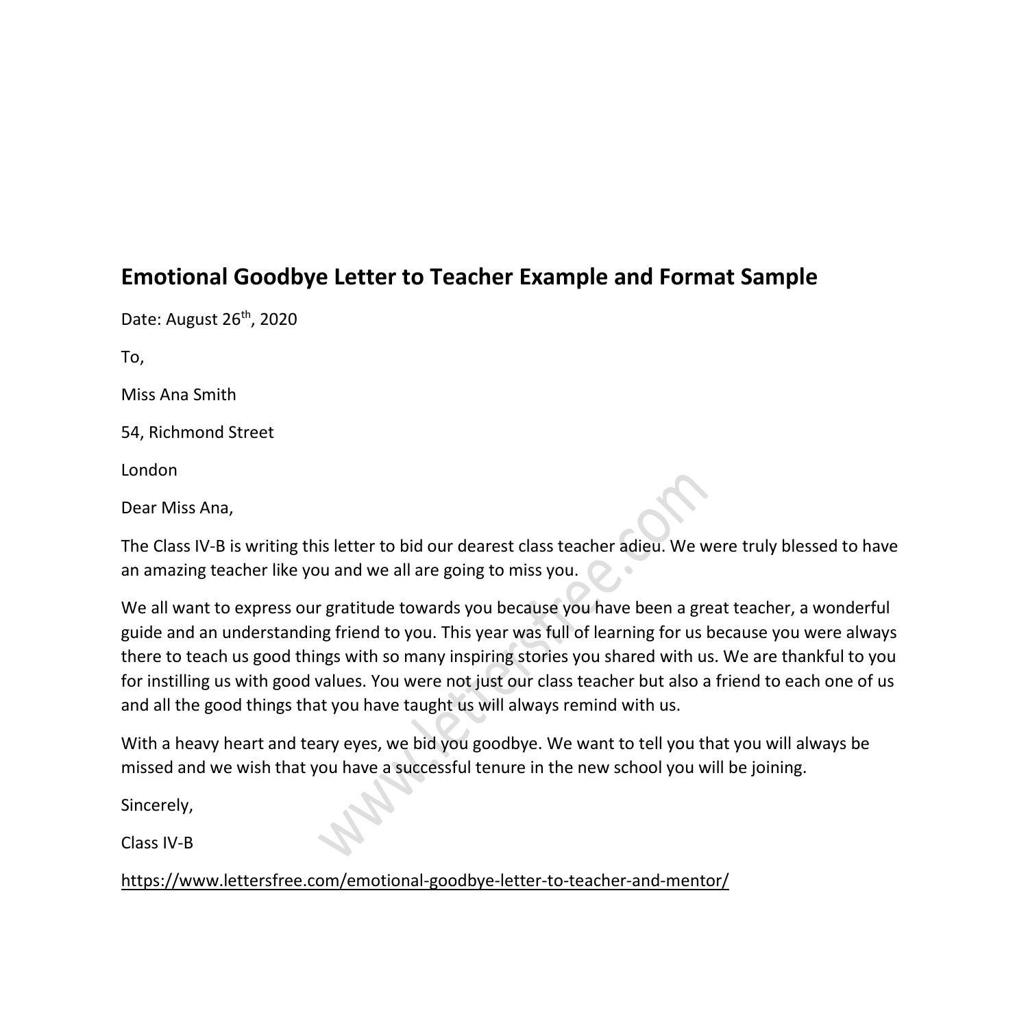 Emotional Goodbye Letter To Teacher.pdf | DocDroid