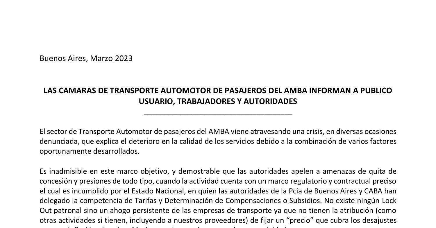 El comunicado de las cámaras de transporte.pdf | DocDroid