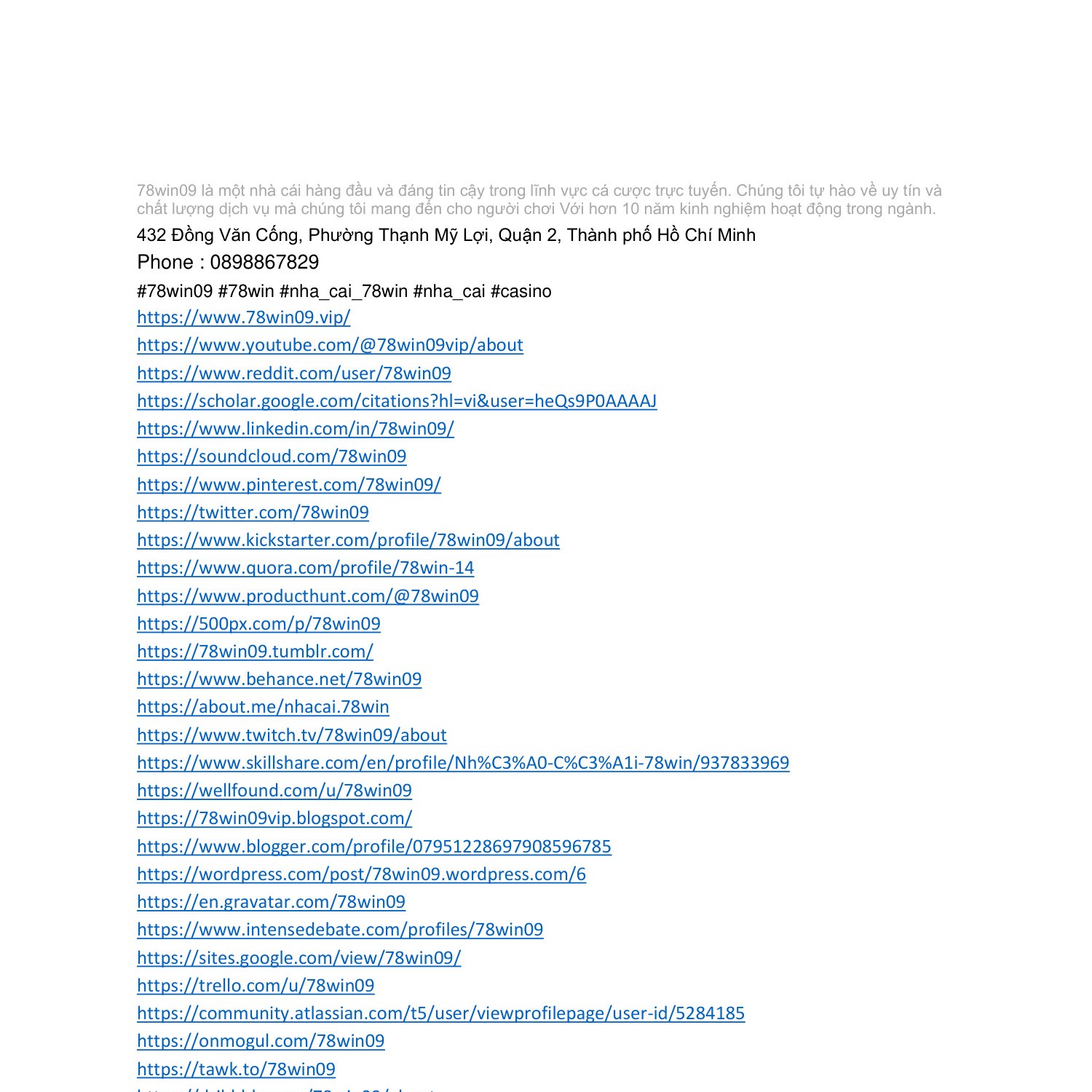 78win09 là một nhà cái hàng đầu và đáng tin cậy trong lĩnh vực cá cược trực tuyến.docx | DocDroid