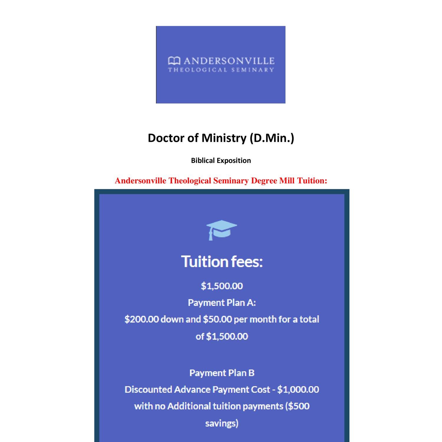 Andersonville Theological Seminary Degree Mill.pdf | DocDroid