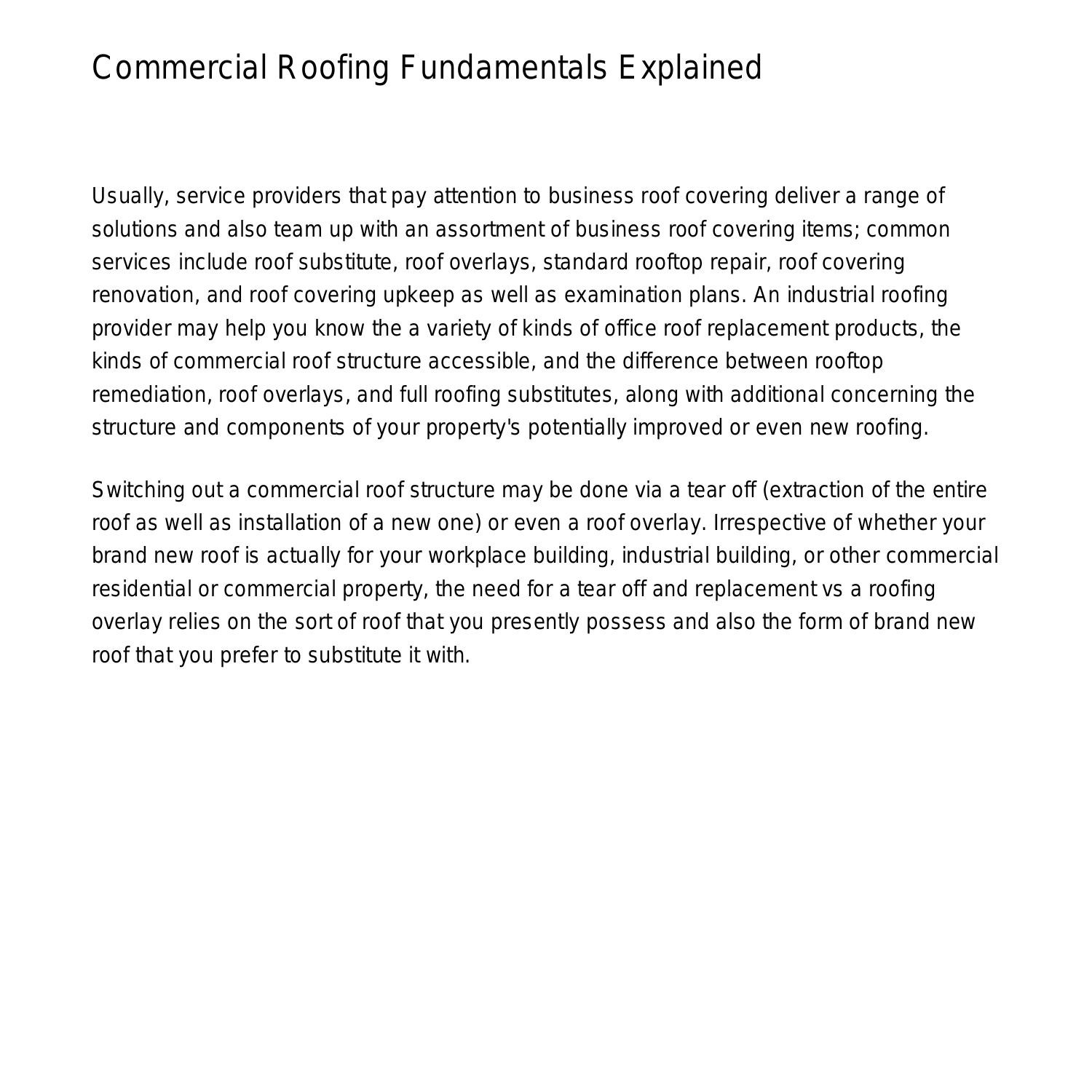 Facts About Commercial Metal Roof Repair Revealedbtqfh.pdf.pdf | DocDroid
