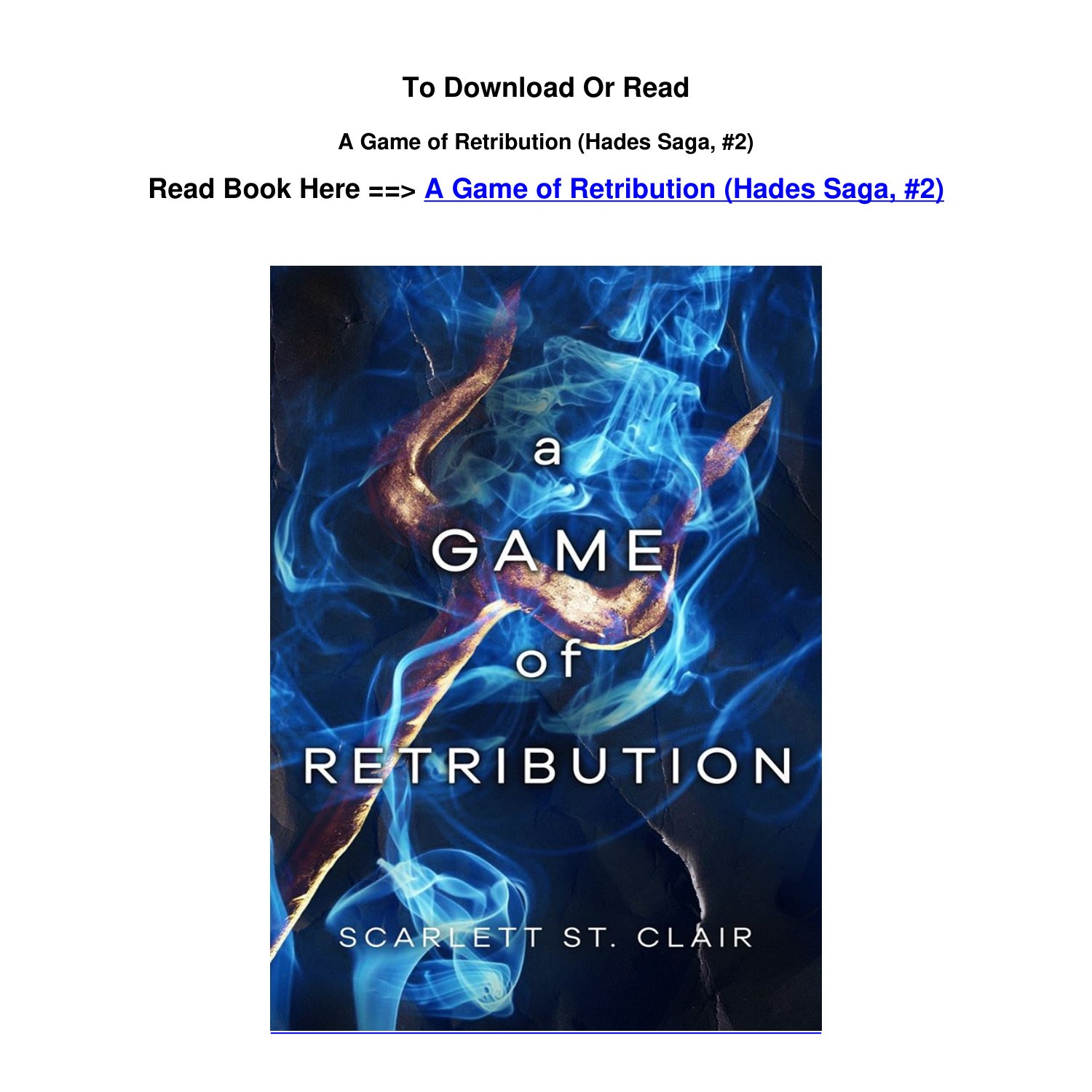 pdf DOWNLOAD A Game of Retribution Hades Saga 2 BY Scarlett St Clair.pdf | DocDroid