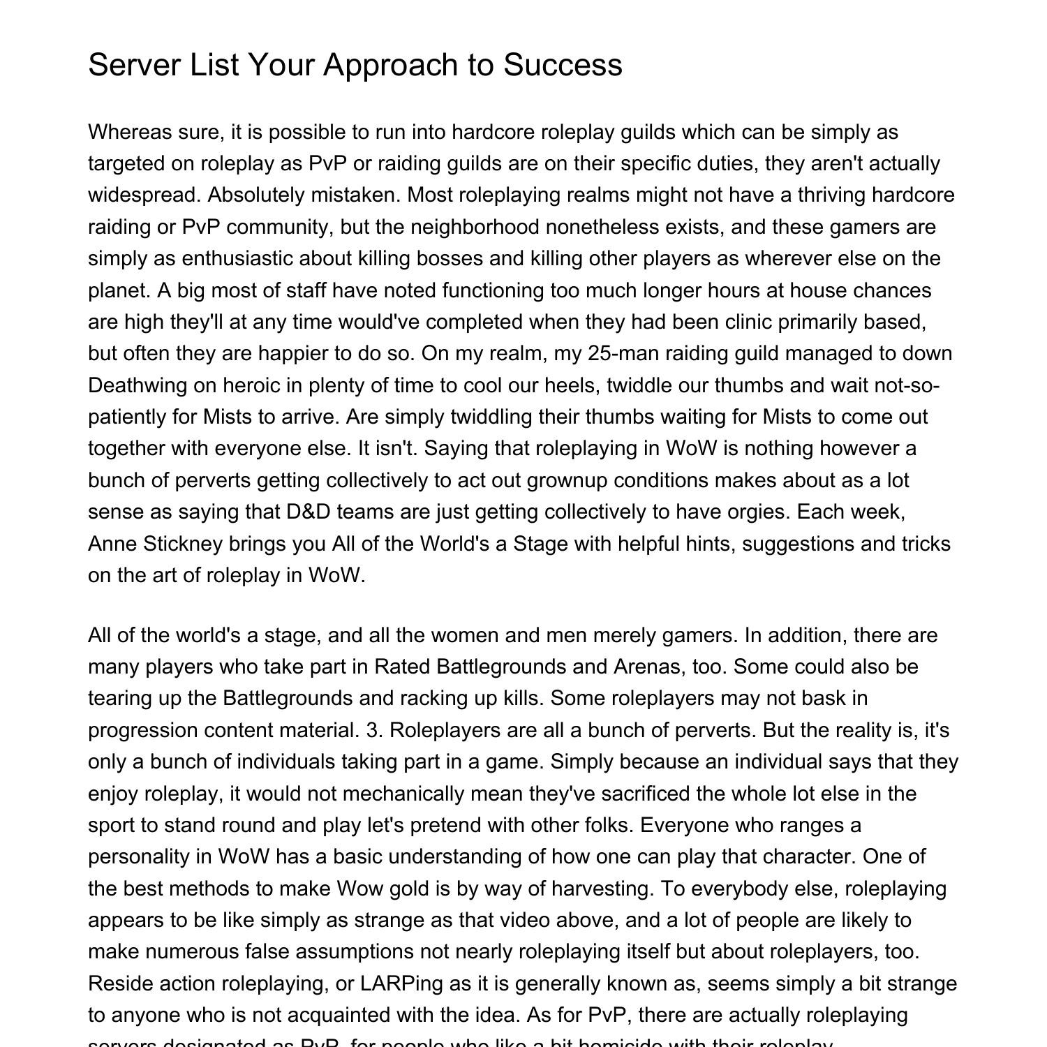 Server List Your Way To Successehcjv pdf pdf DocDroid