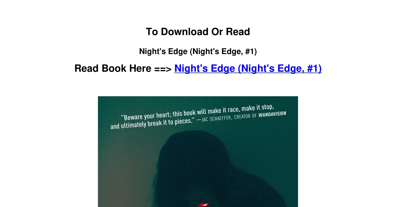 ePub Download Night s Edge Night s Edge 1 by Liz Kerin.pdf | DocDroid