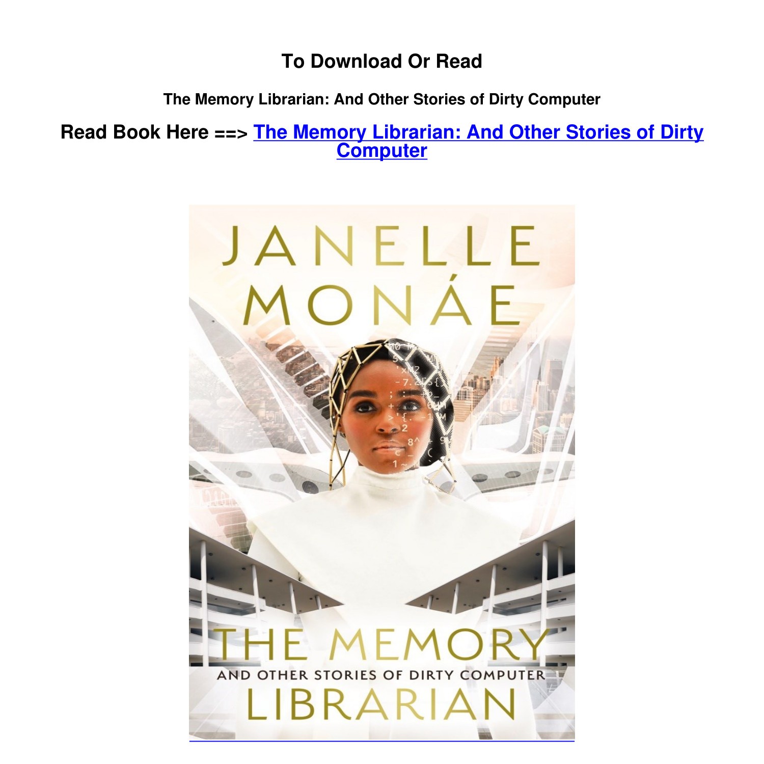 DOWNLOAD pdf The Memory Librarian And Other Stories of Dirty Computer BY .pdf | DocDroid