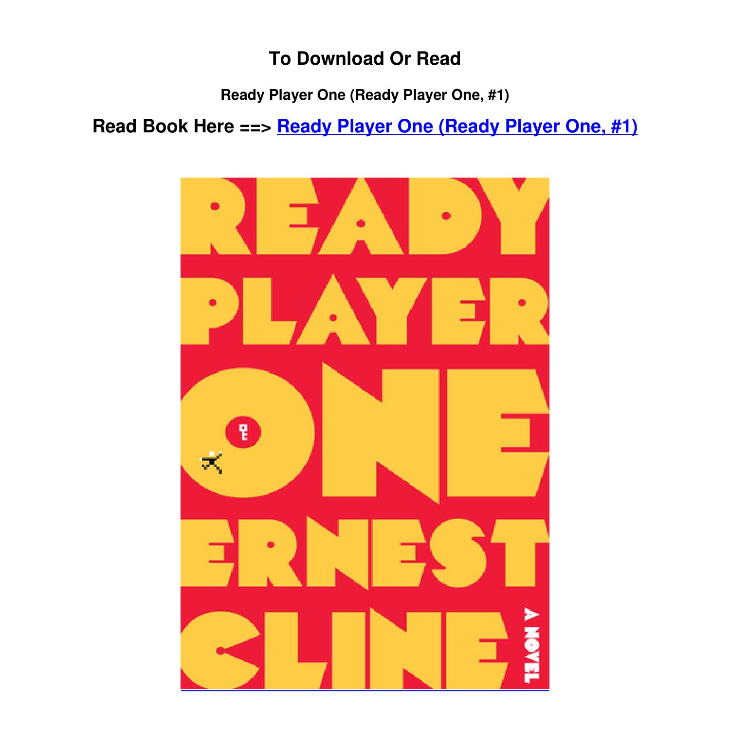 download PDF Ready Player One Ready Player One 1 by Ernest Cline.pdf ...