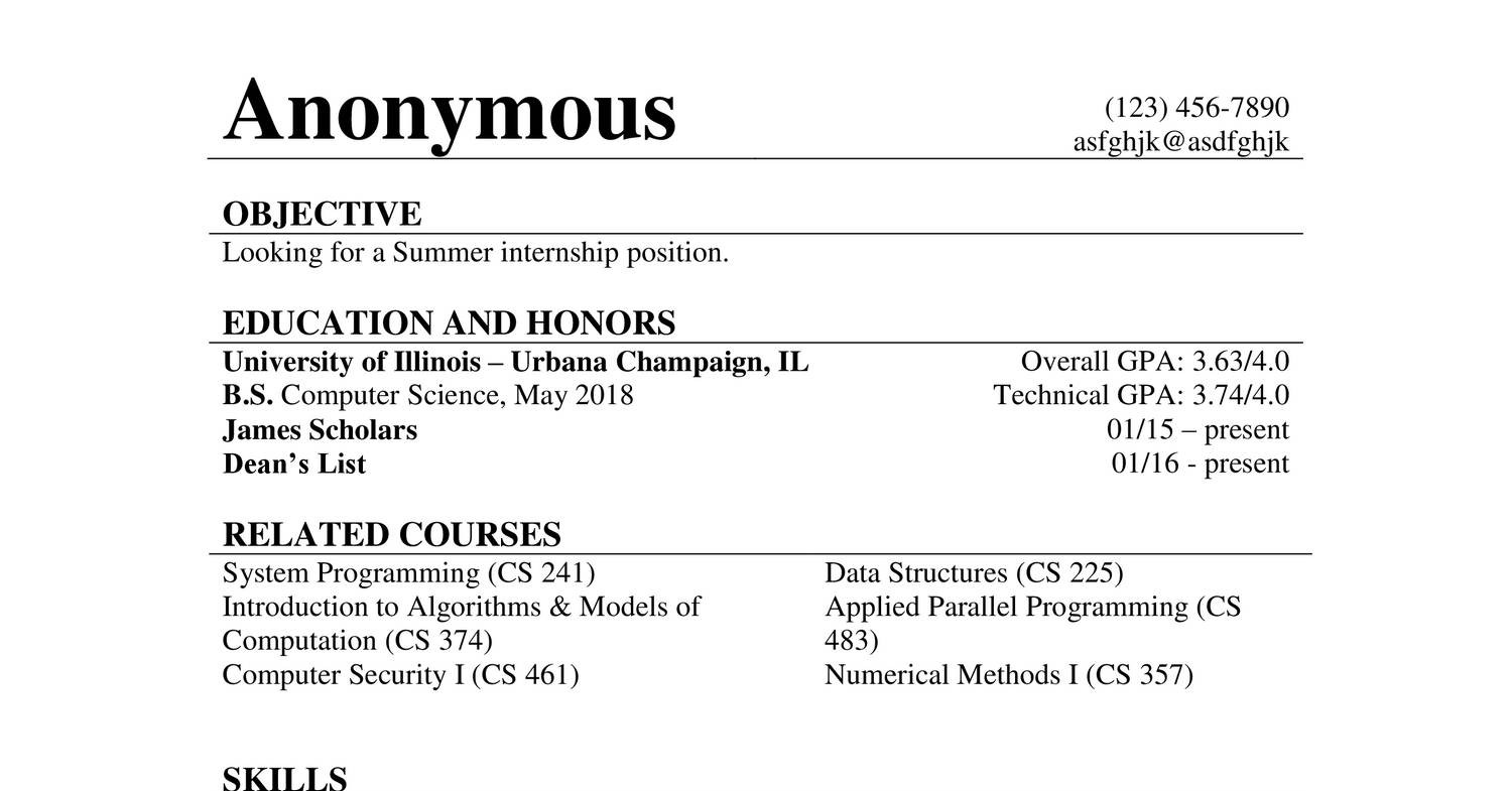 anonymous resume.docx | DocDroid