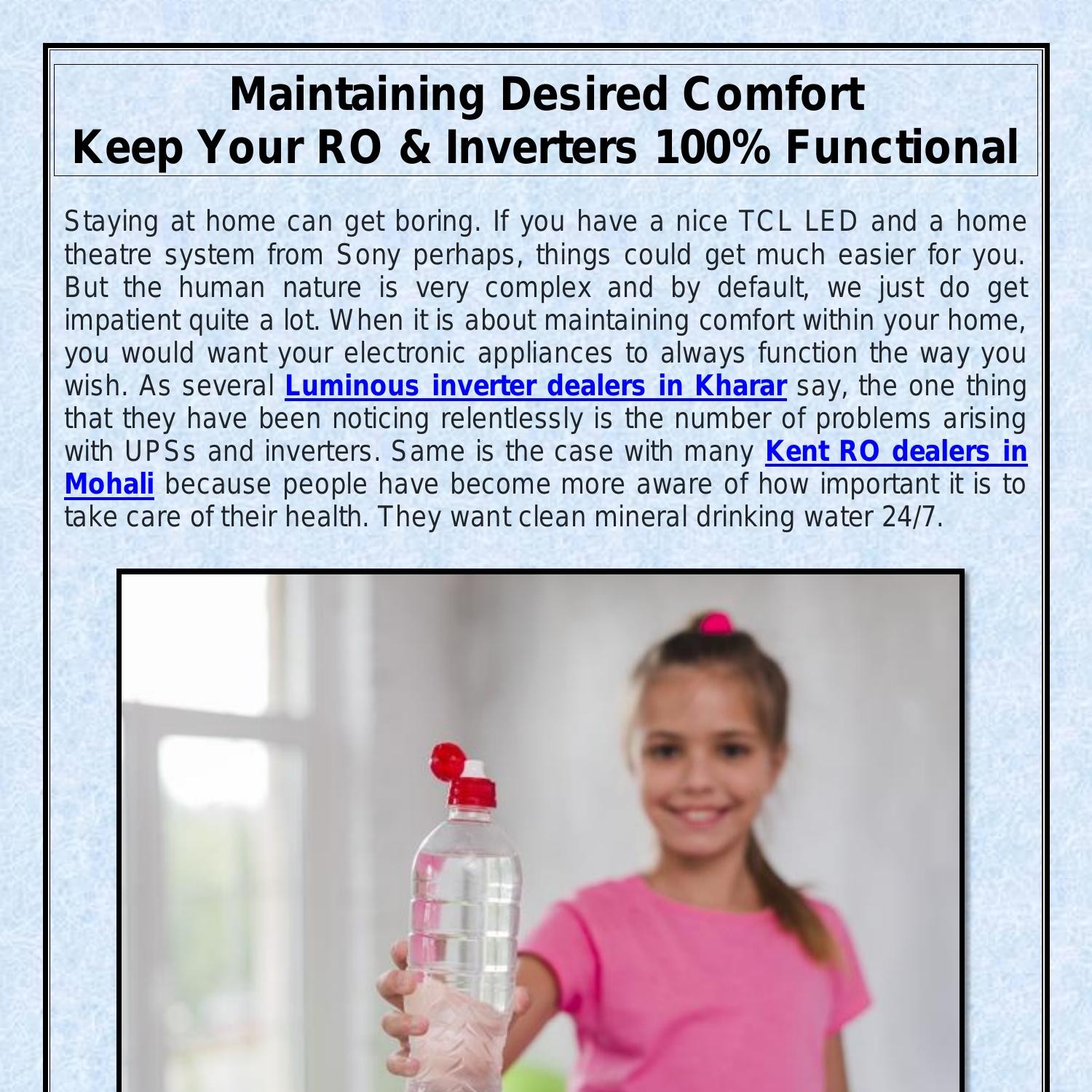 Maintaining Desired Comfort Keep Your RO and Inverters 100 Functional.pdf | DocDroid