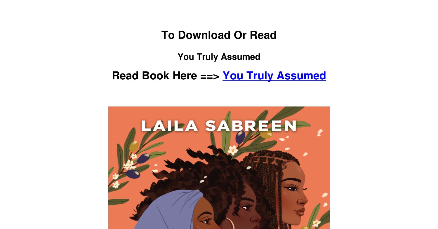 download EPub You Truly Assumed by Laila Sabreen.pdf | DocDroid