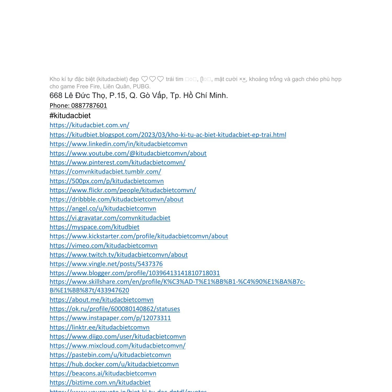 Kho kí tự đặc biệt.docx | DocDroid