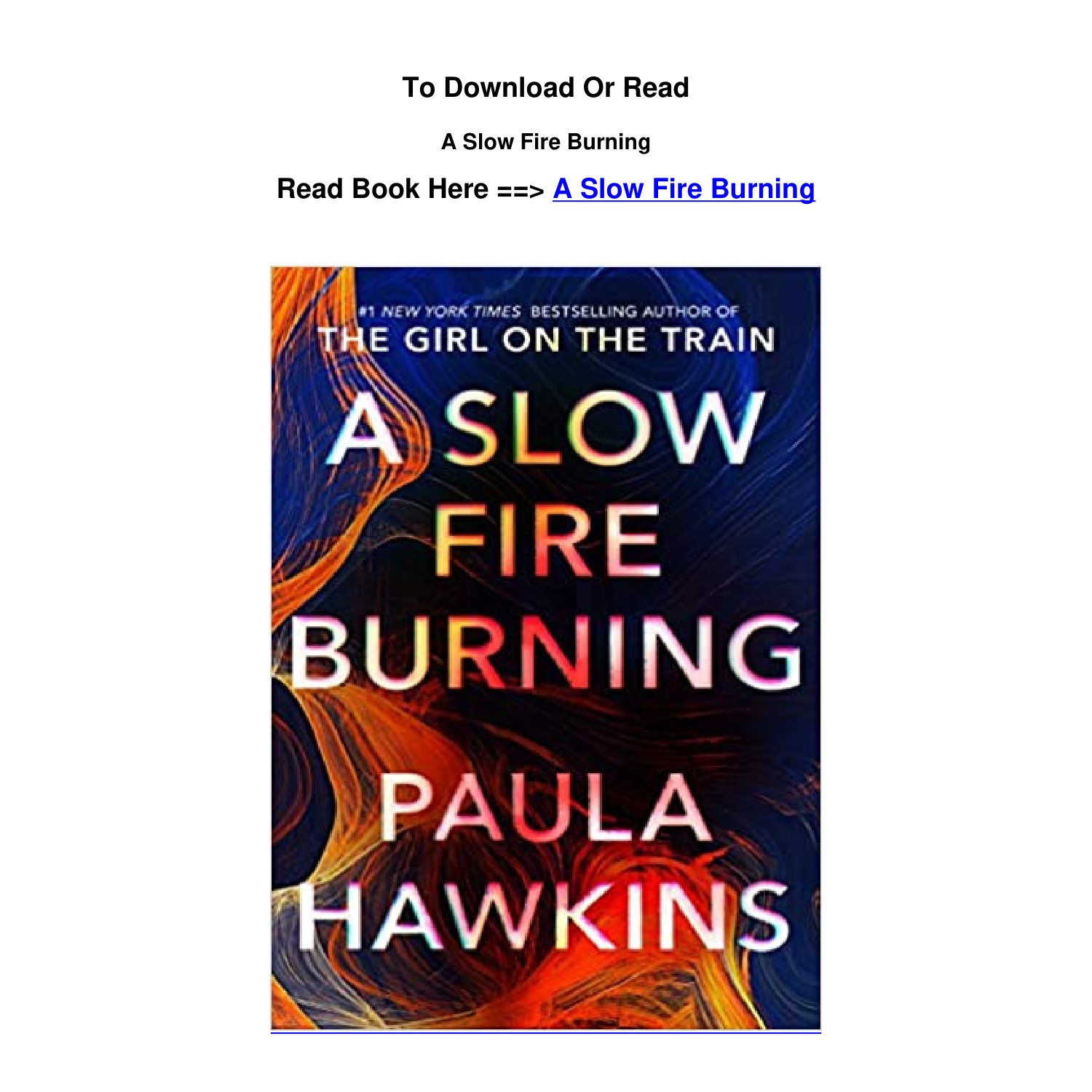 EPUB download A Slow Fire Burning By Paula Hawkins.pdf | DocDroid