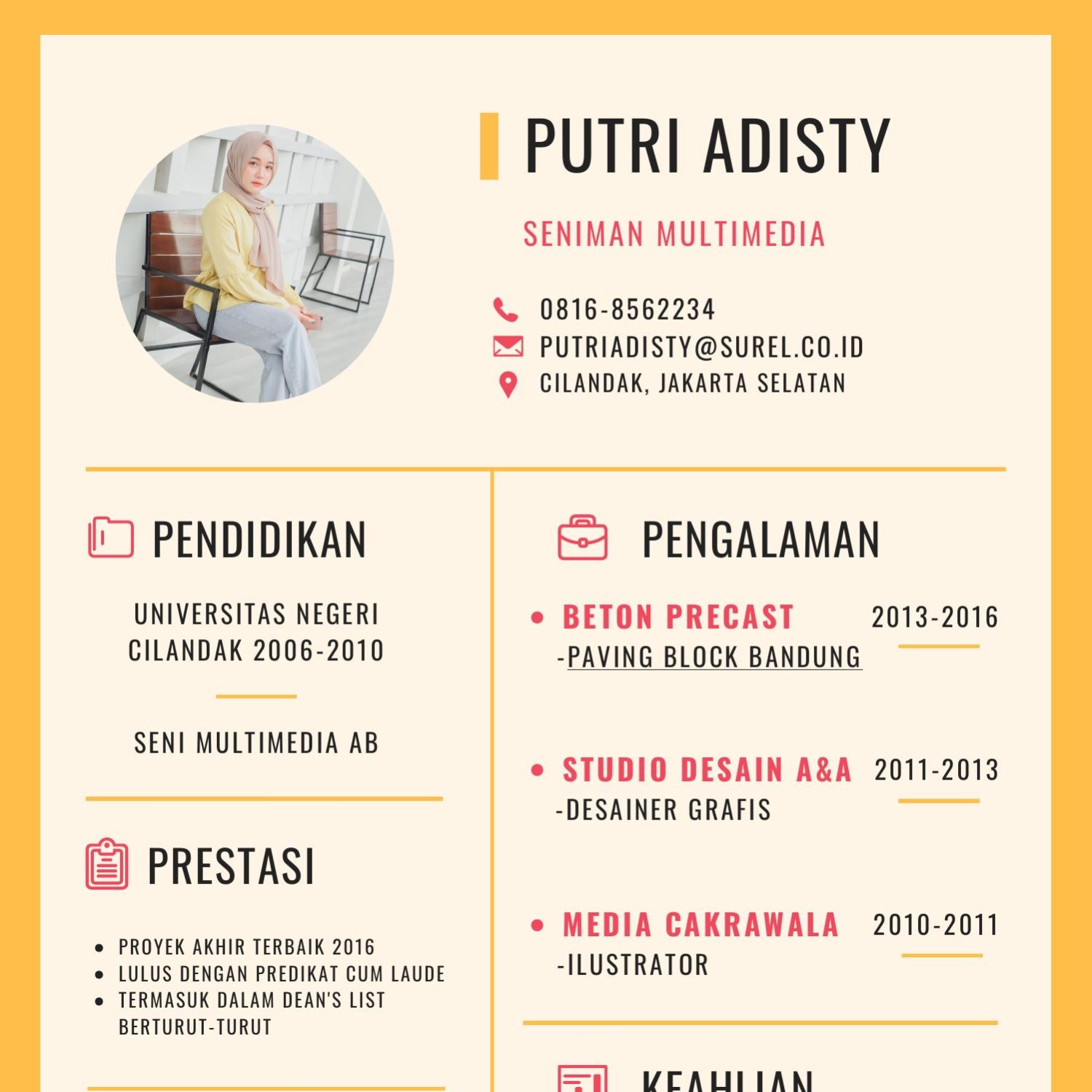 Contoh CV Multimedia Seniman Resume Minimalis.pdf | DocDroid