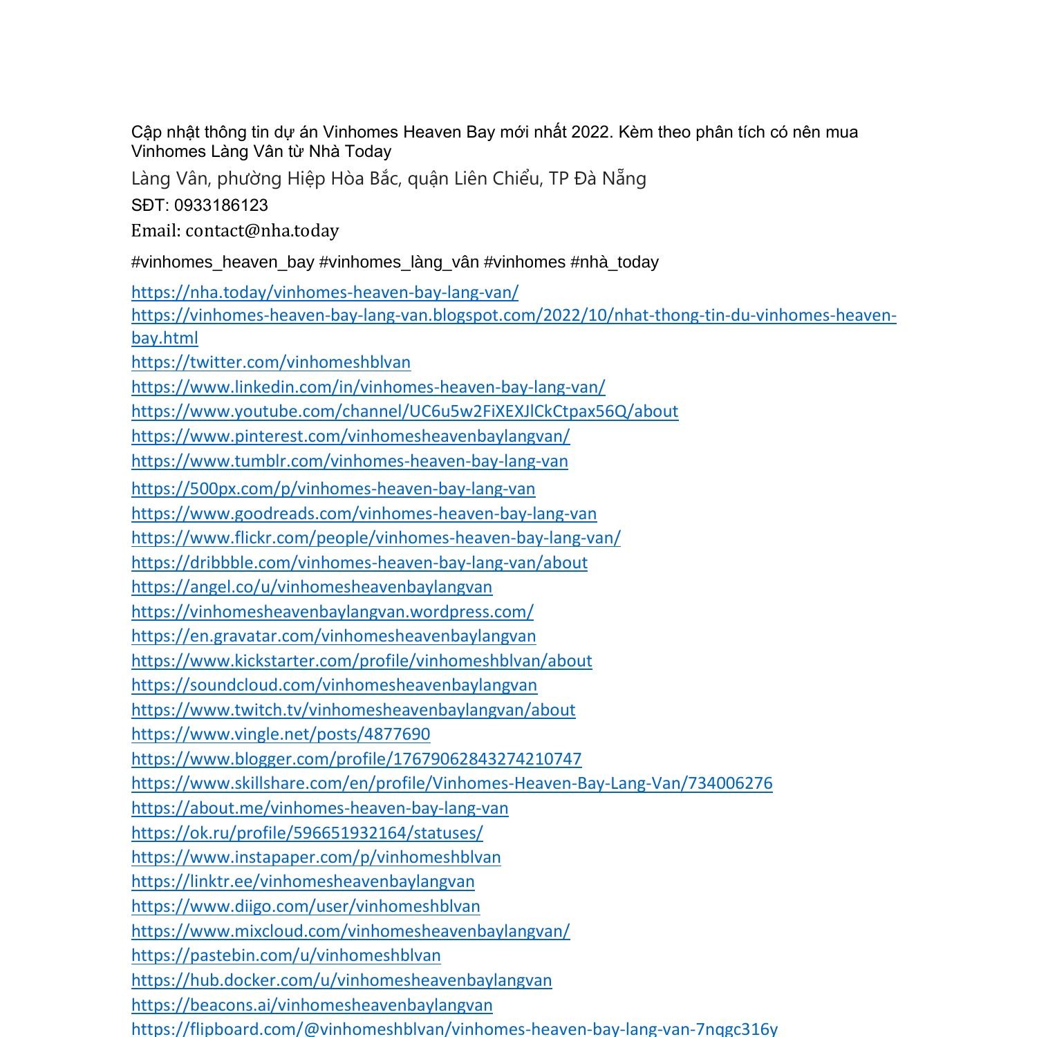 Vinhomes Heaven Bay Làng Vân.docx | DocDroid