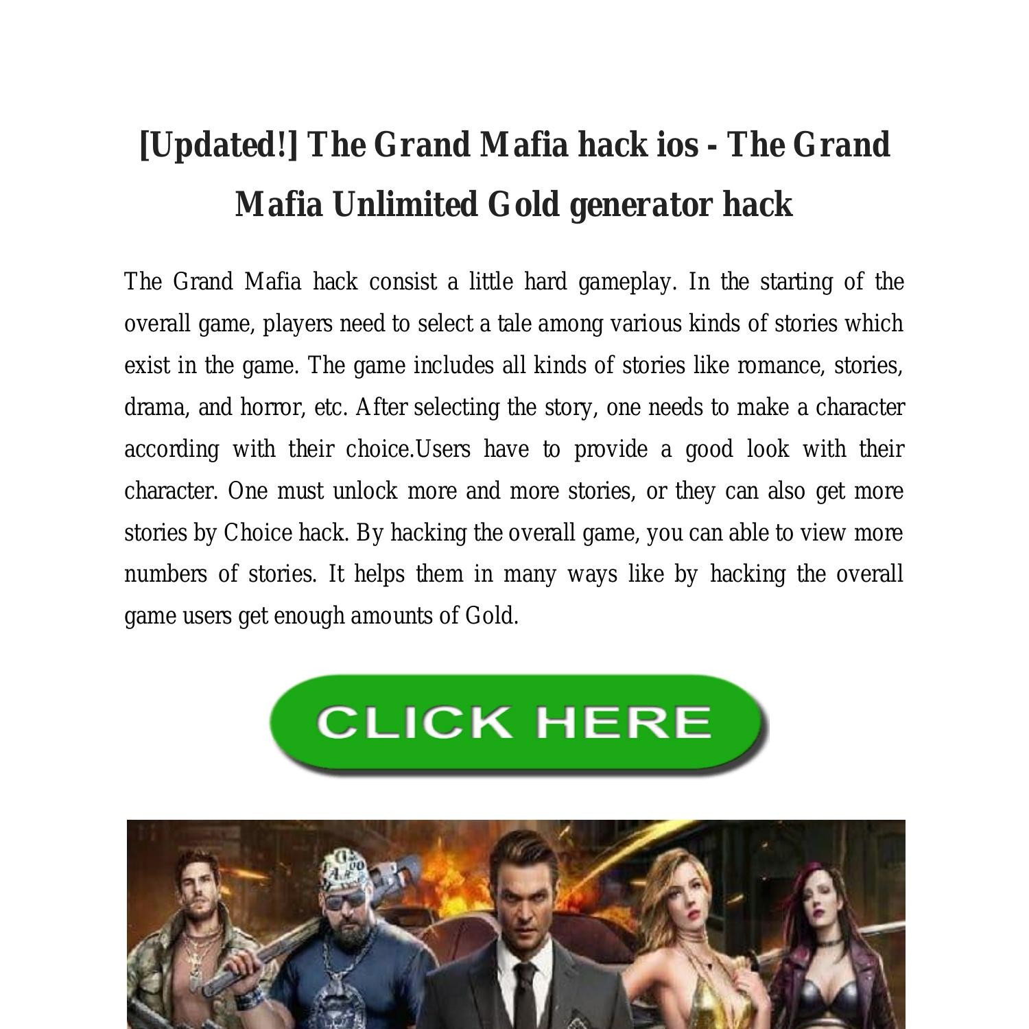 [Updated!] The Grand Mafia hack ios - The Grand Mafia Unlimited Gold ...
