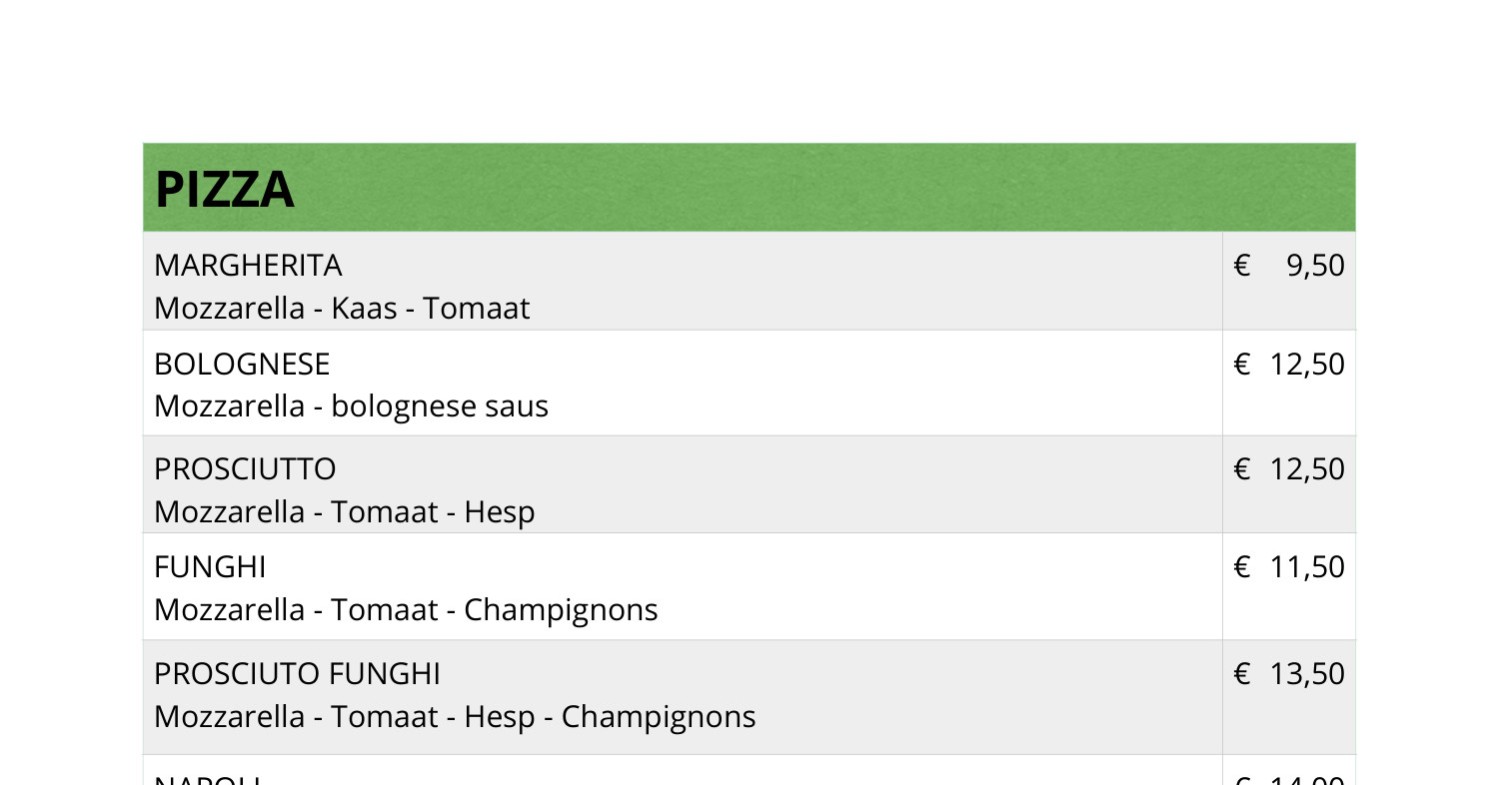 Prijslijst Pizzeria La Pizza 2023.pdf | DocDroid