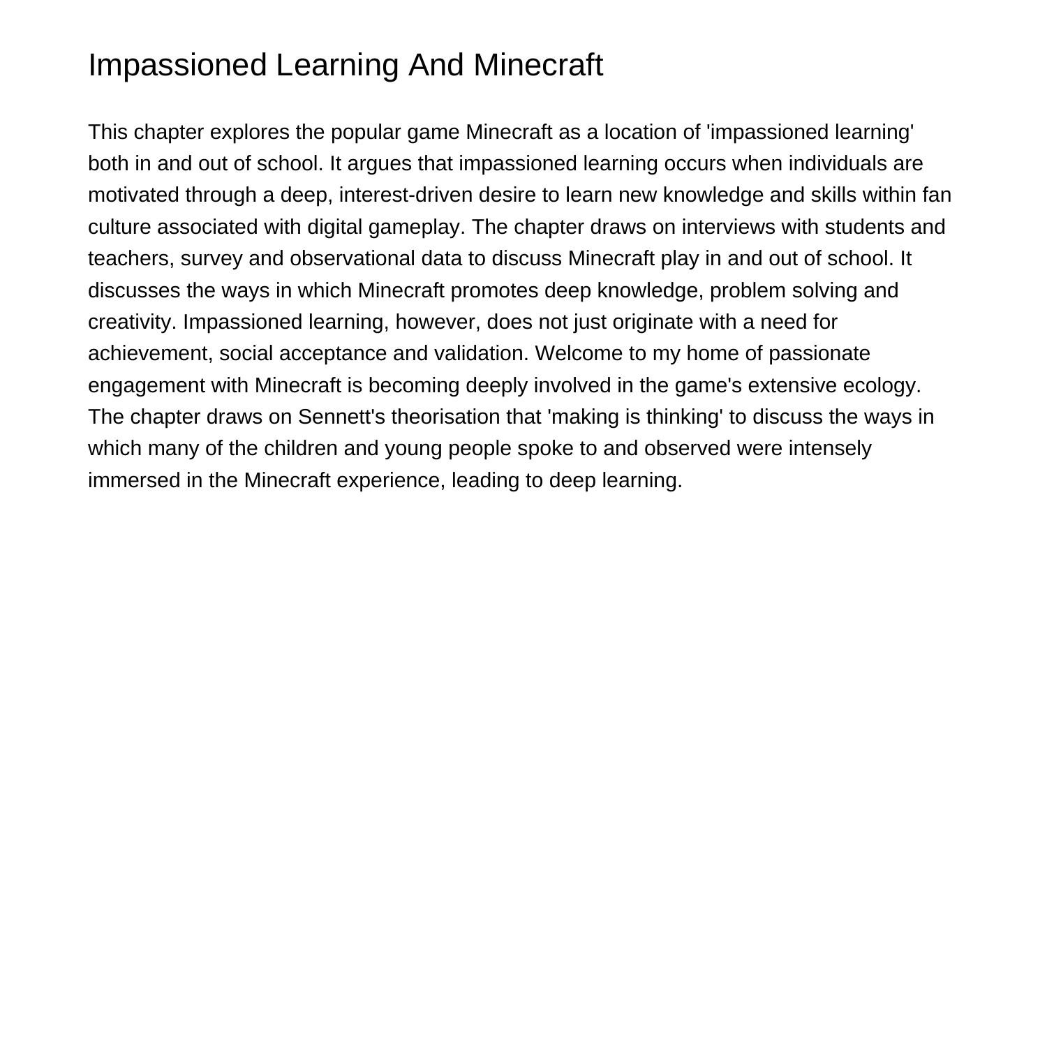 Impassioned Learning And Minecraftudcum.pdf.pdf | DocDroid