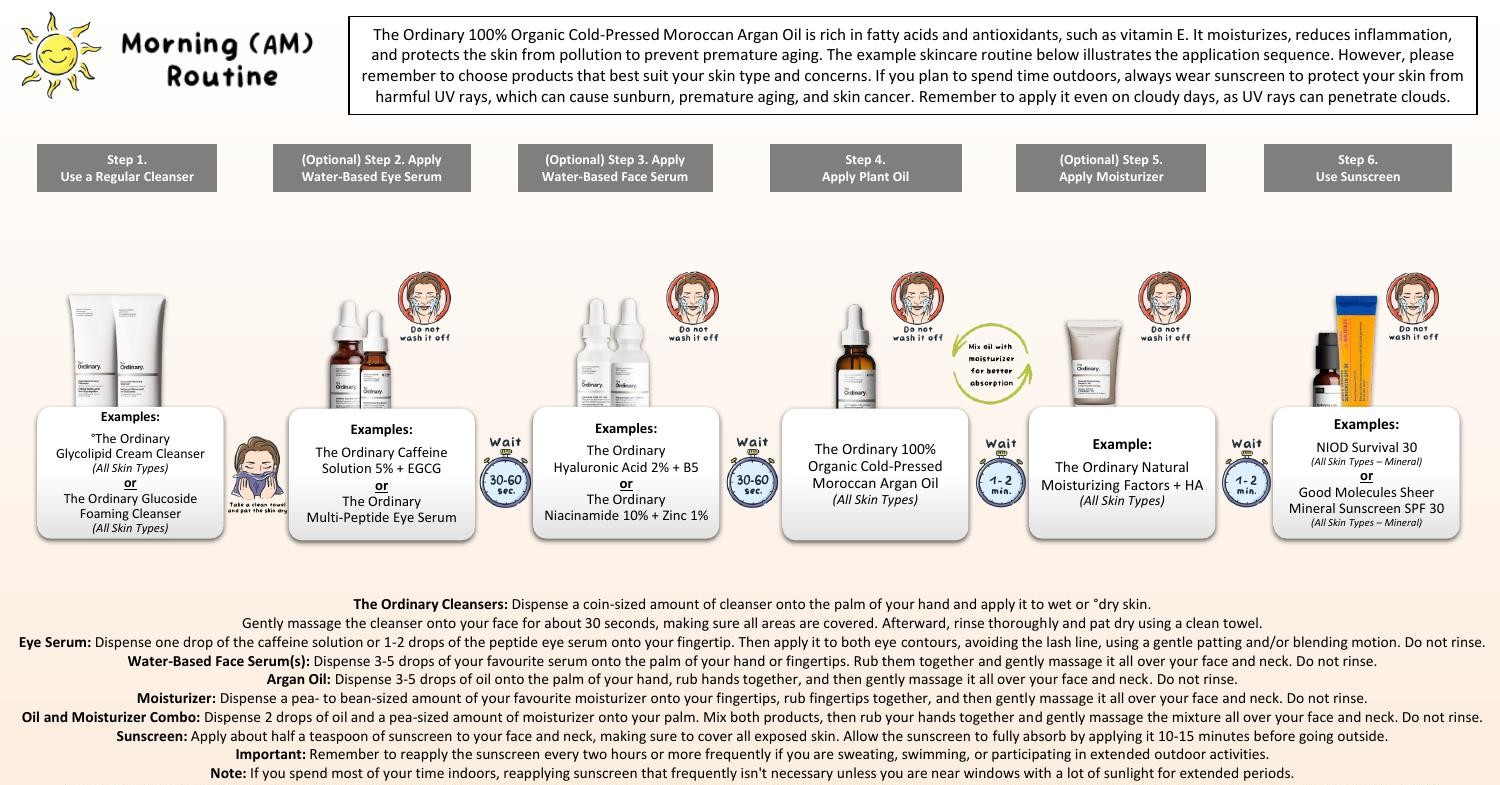 How to use The Ordinary 100% Organic Cold-Pressed Moroccan Argan Oil ...