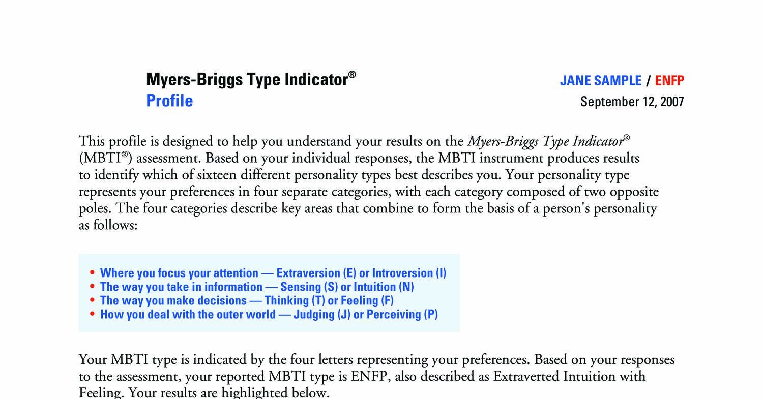 MBTI Complete results + interpretation sample.pdf | DocDroid