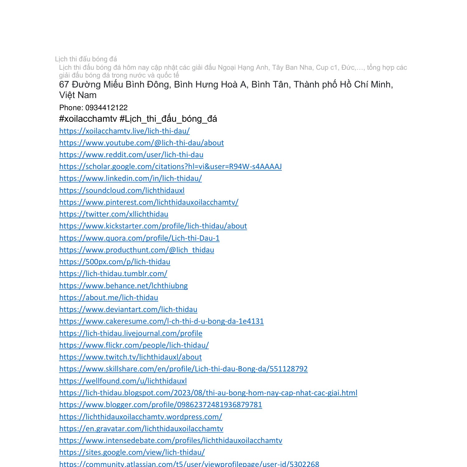 Lịch thi đấu bóng đá.docx | DocDroid