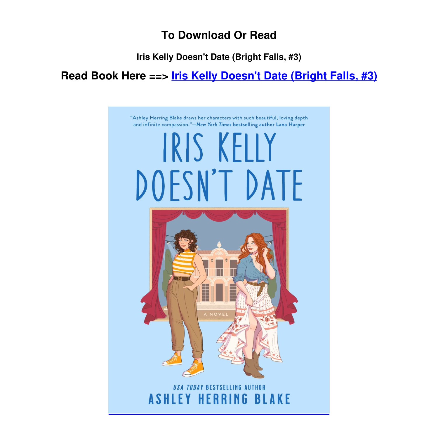 Pdf Download Iris Kelly Doesn t Date Bright Falls 3 by Ashley Herring Blake.pdf | DocDroid