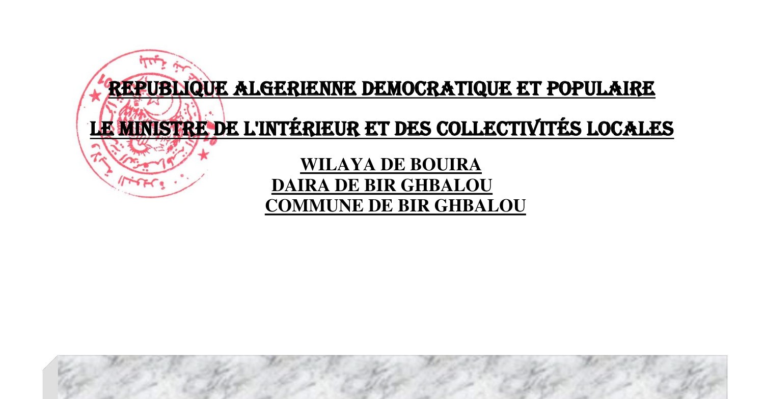 Projet Cdc Apc Bir Ghbalou Ex 2024 Officeil Pdf Docdroid