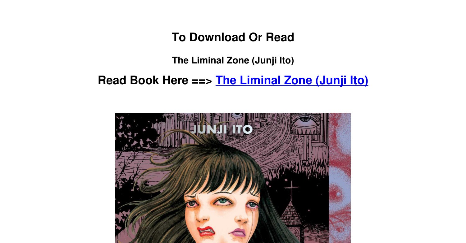 PDF download The Liminal Zone Junji Ito by Junji Ito.pdf | DocDroid