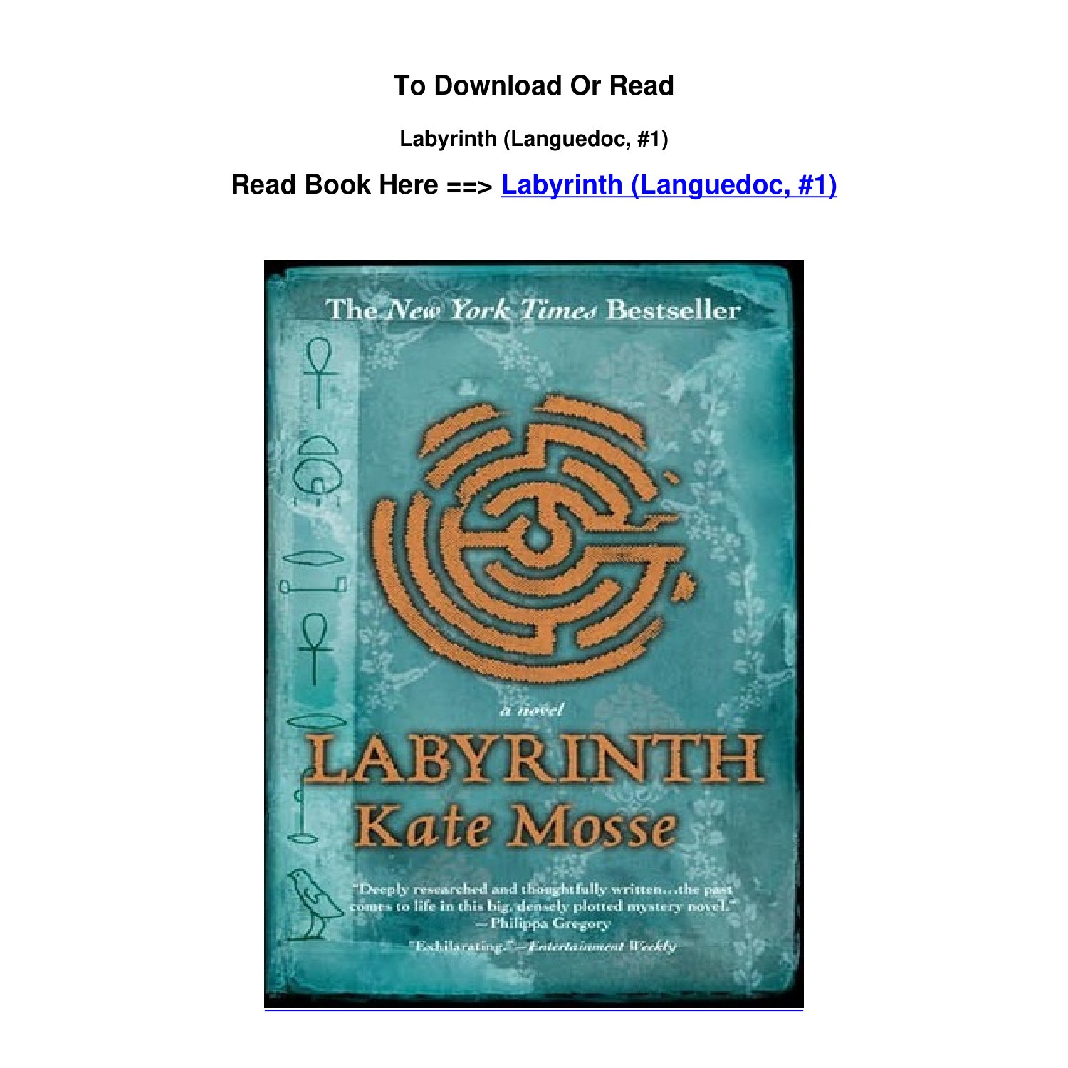 EPUB download Labyrinth Languedoc 1 By Kate Mosse.pdf | DocDroid