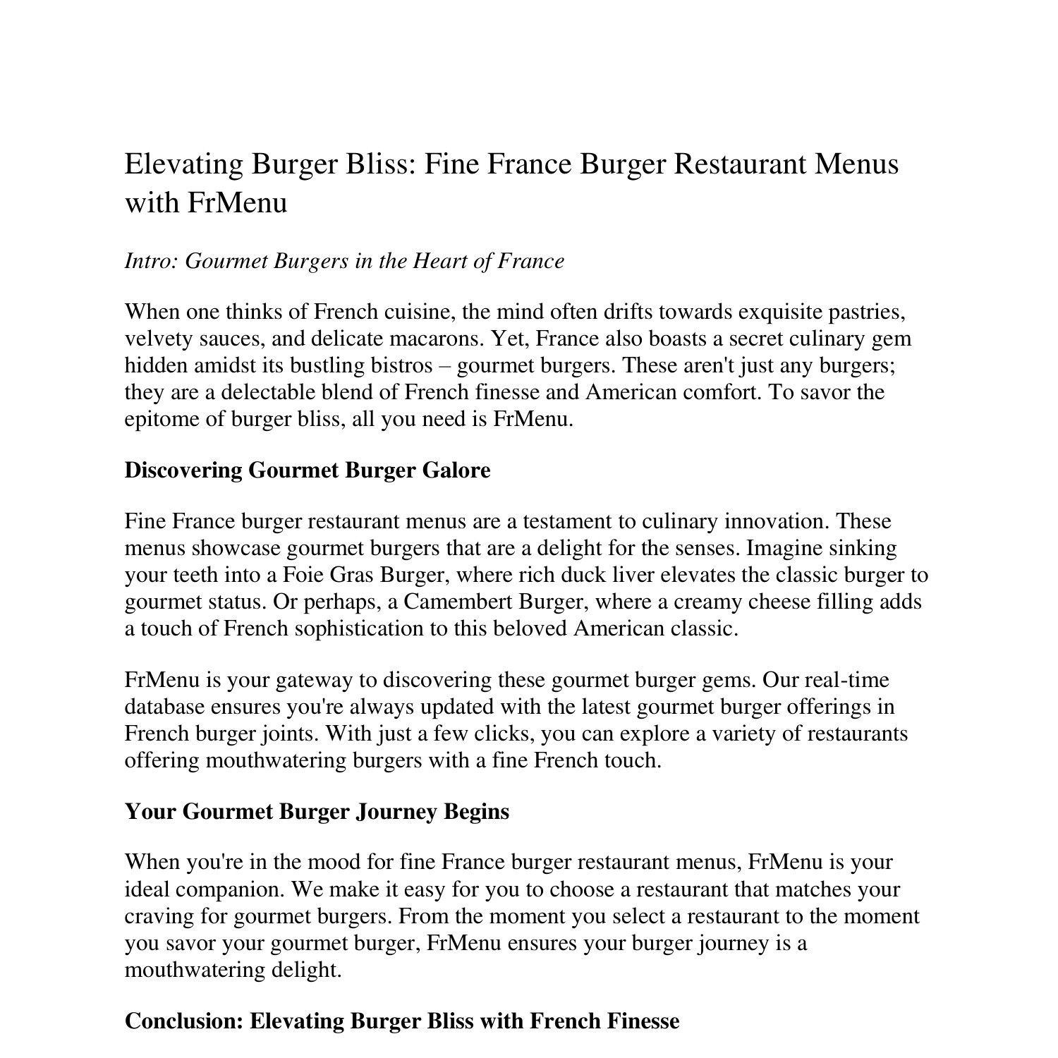Fine France Burger Restaurant Menus with FrMenu.pdf | DocDroid
