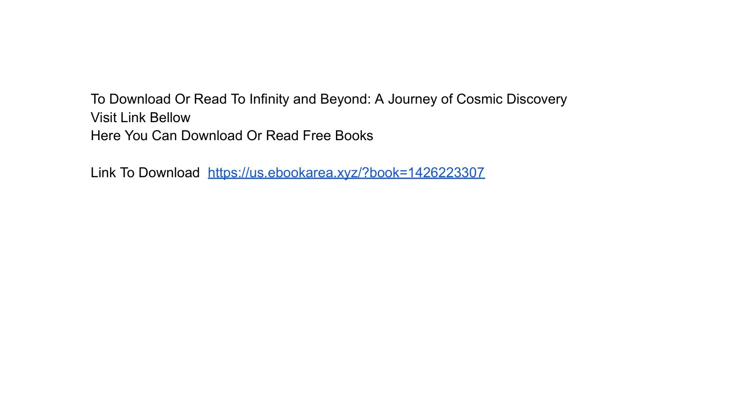 (PDF) Download To Infinity and Beyond_ A Journey of Cosmic Discovery BY _ Neil deGrasse Tyson ...