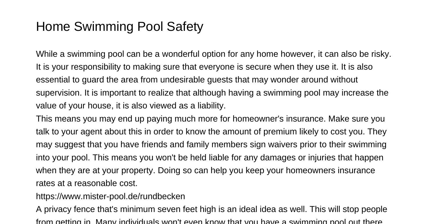 Home Swimming Pool Safetyobpvq.pdf.pdf | DocDroid