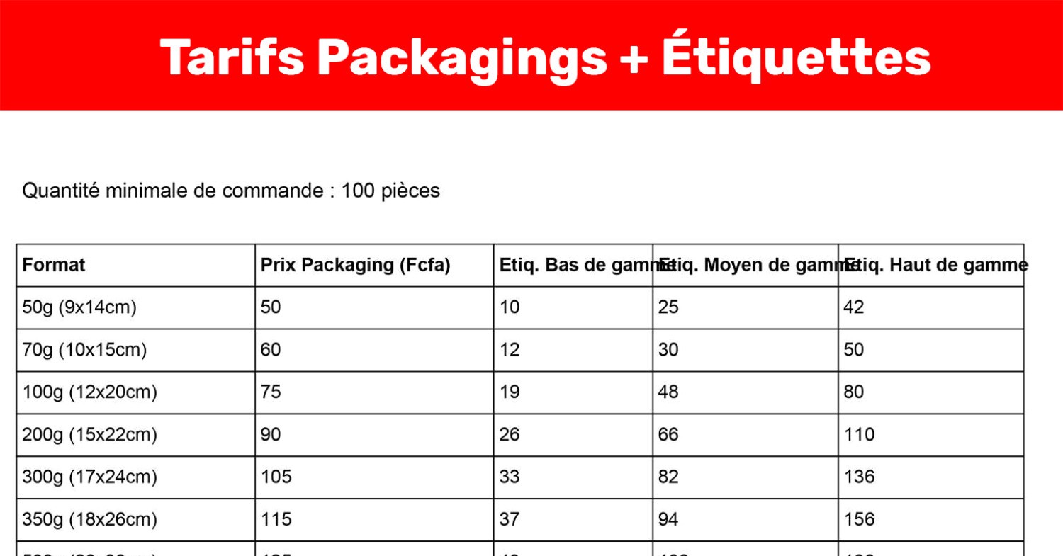 TARIFS PACKAGING.pdf | DocDroid
